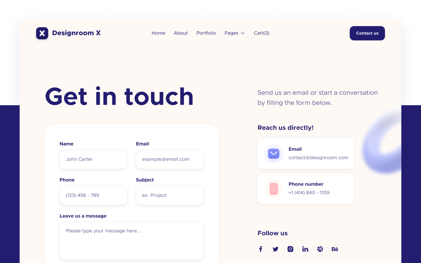 3D Design Agency Webflow Template - Designroom X | BRIX Templates