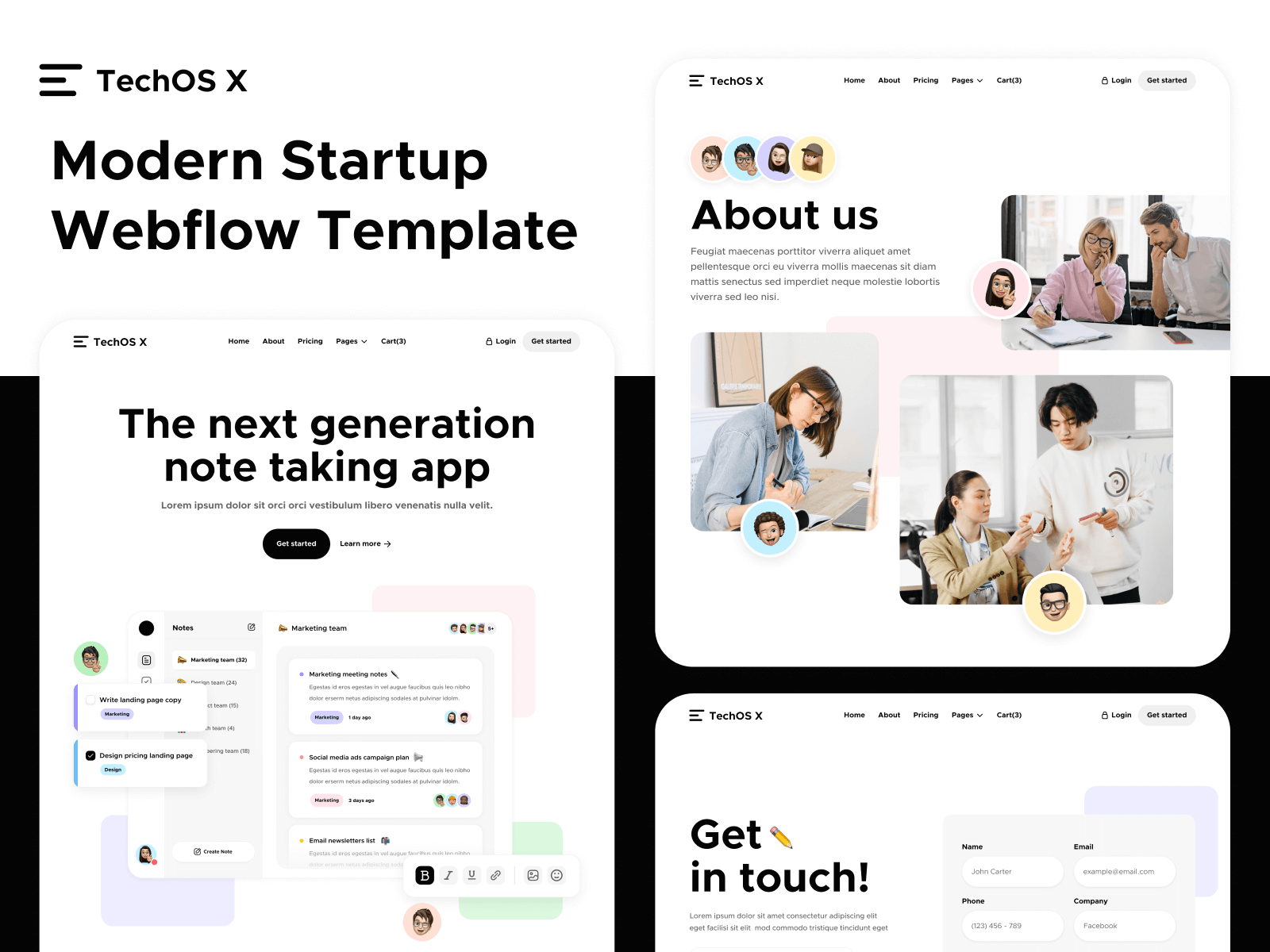 Tech & SaaS Webflow Template - TechOS X | BRIX Templates