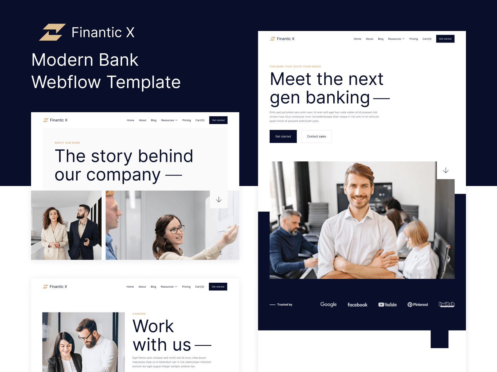 Modern Bank Webflow Template - Finantic X | BRIX Templates