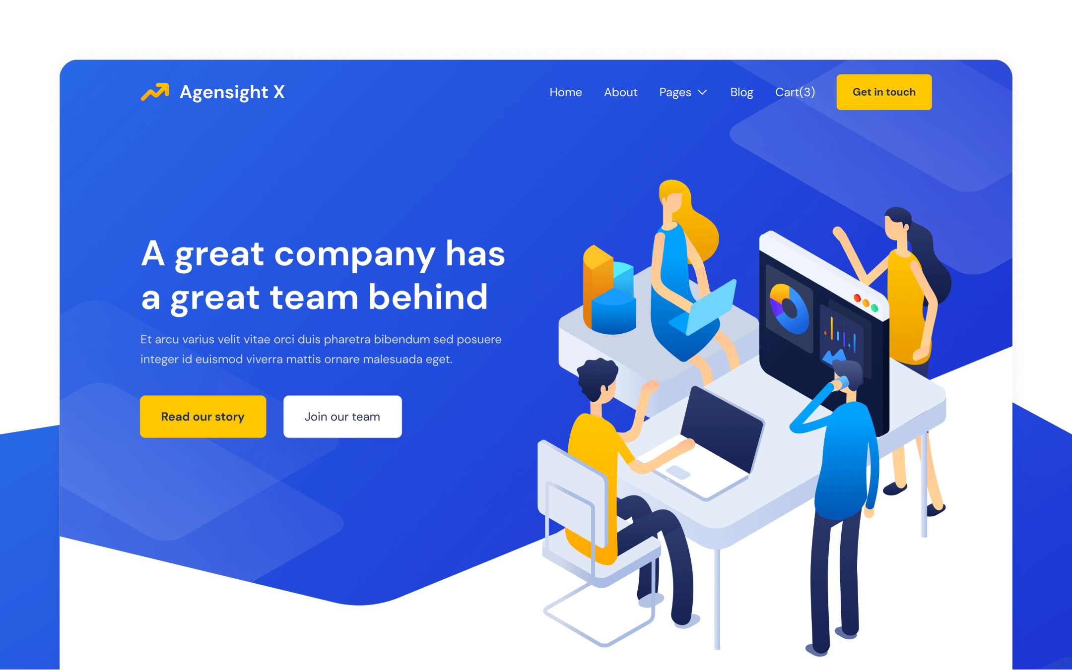 Advertising Agency Webflow Template - Agensight X | BRIX Templates