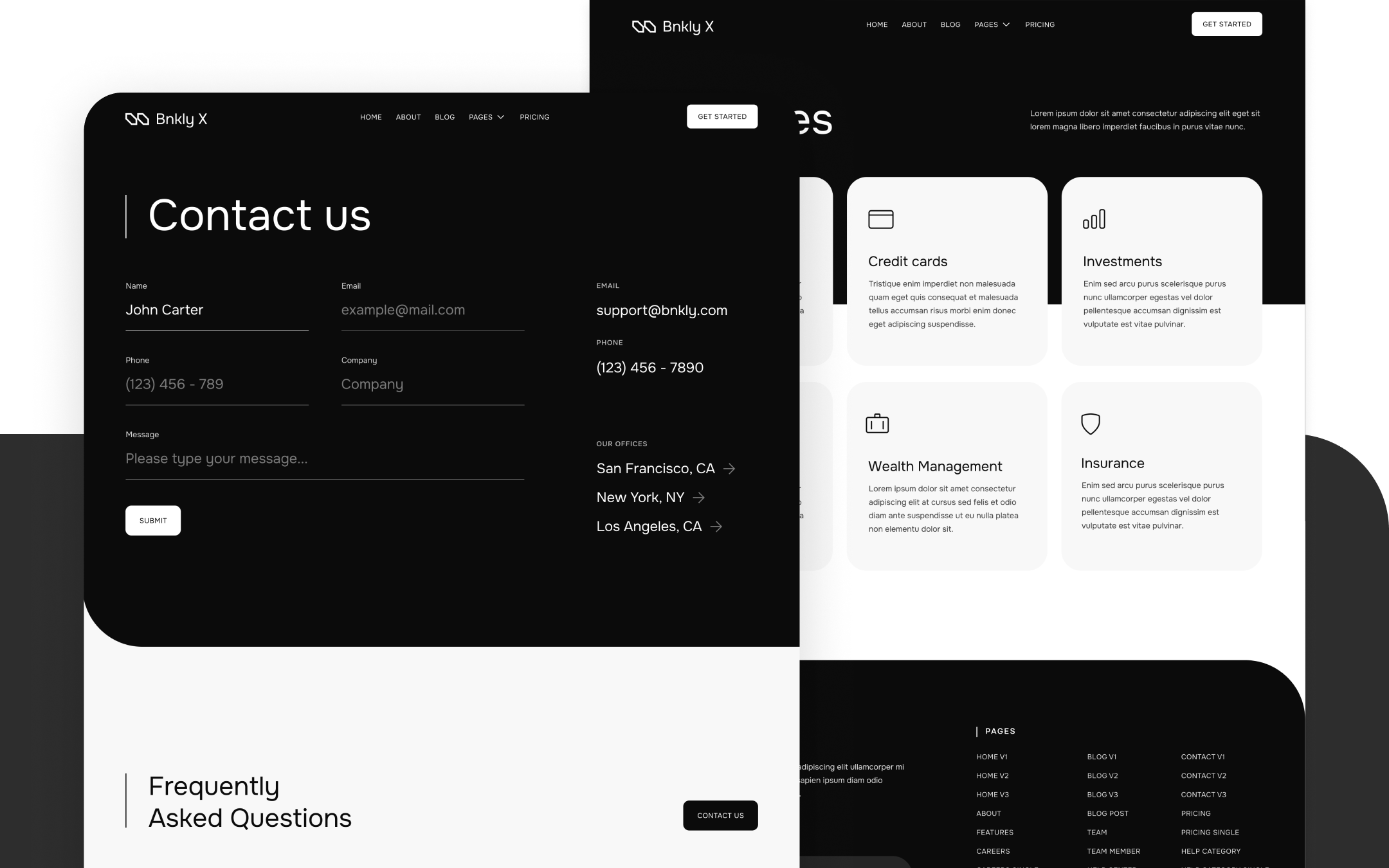Bank & Fintech Webflow Template & UI Kit - Bnkly X | BRIX Templates
