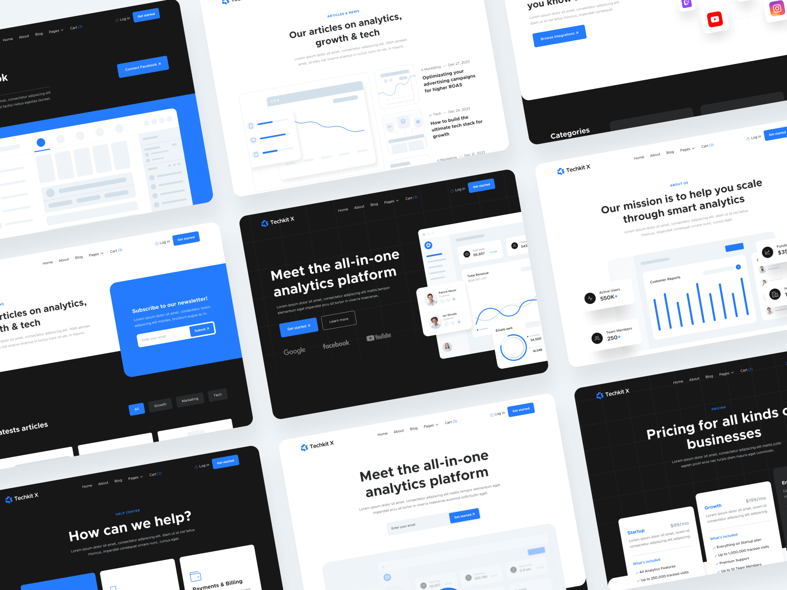 Technology Startup Webflow Template & UI Kit - Techkit X | BRIX Templates