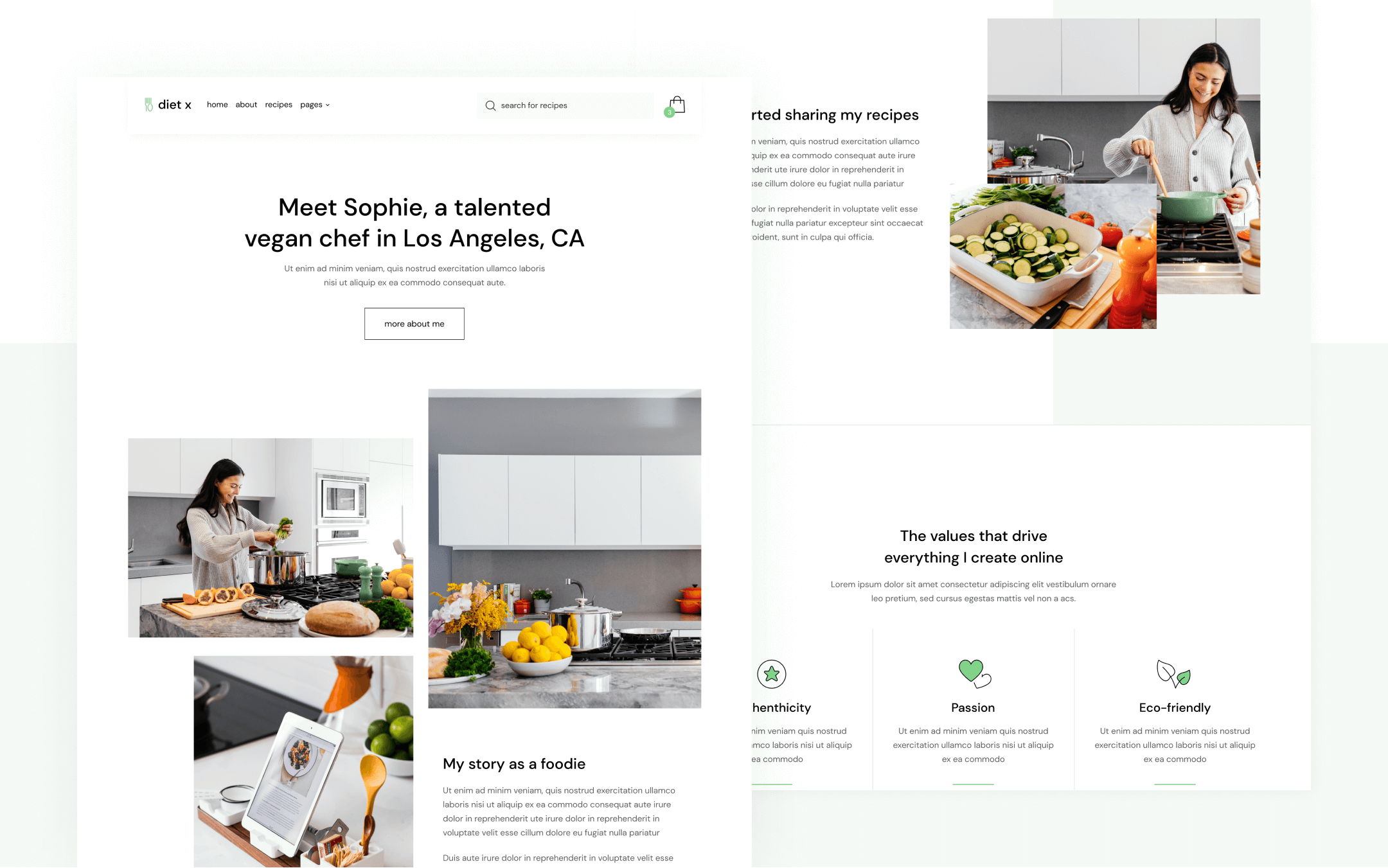 Food Recipes Webflow Template | BRIX Templates