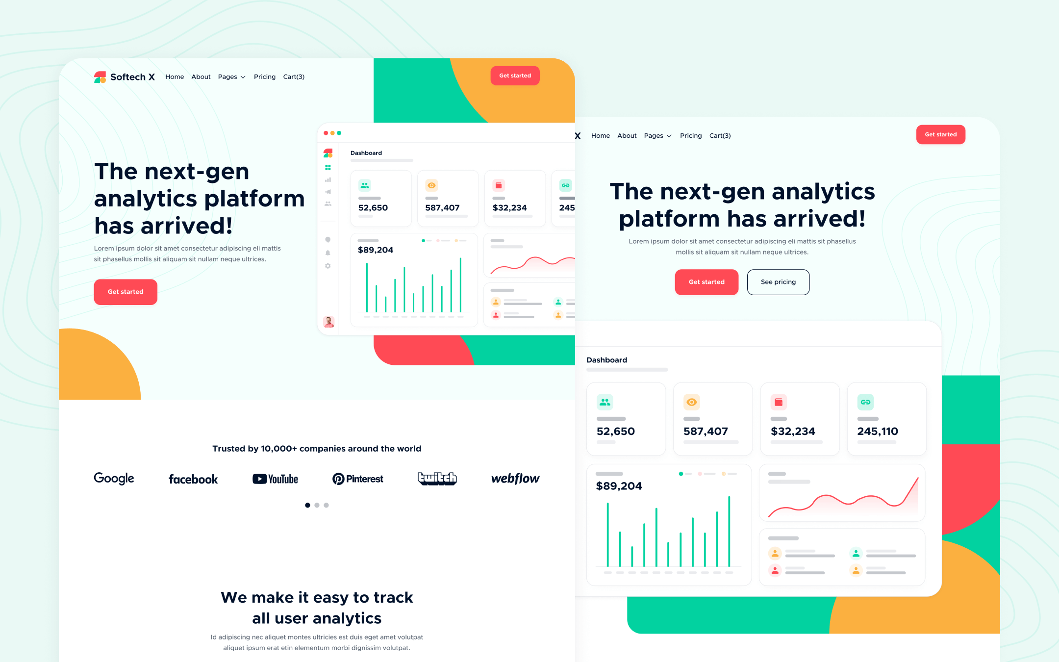 Modern SaaS Webflow Template - Softech X | BRIX Templates