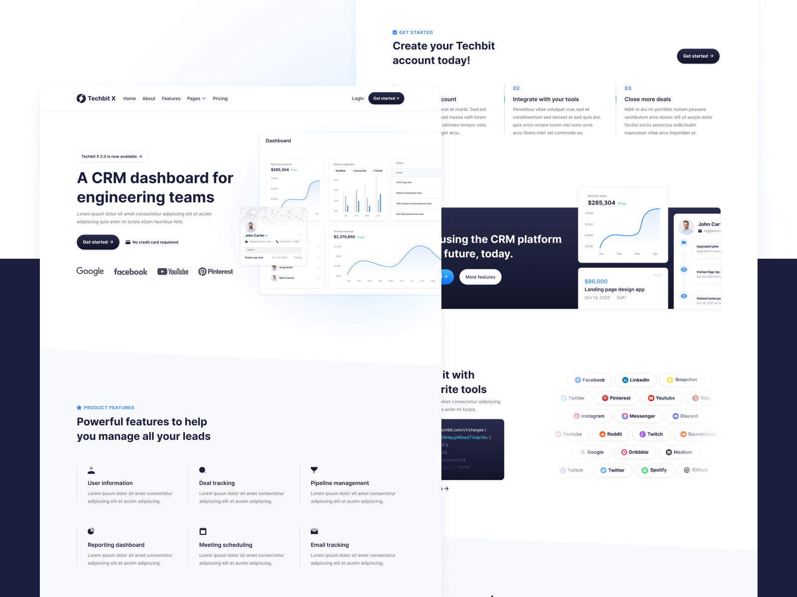 Enterprise SaaS Webflow Template - Techbit X | BRIX Templates