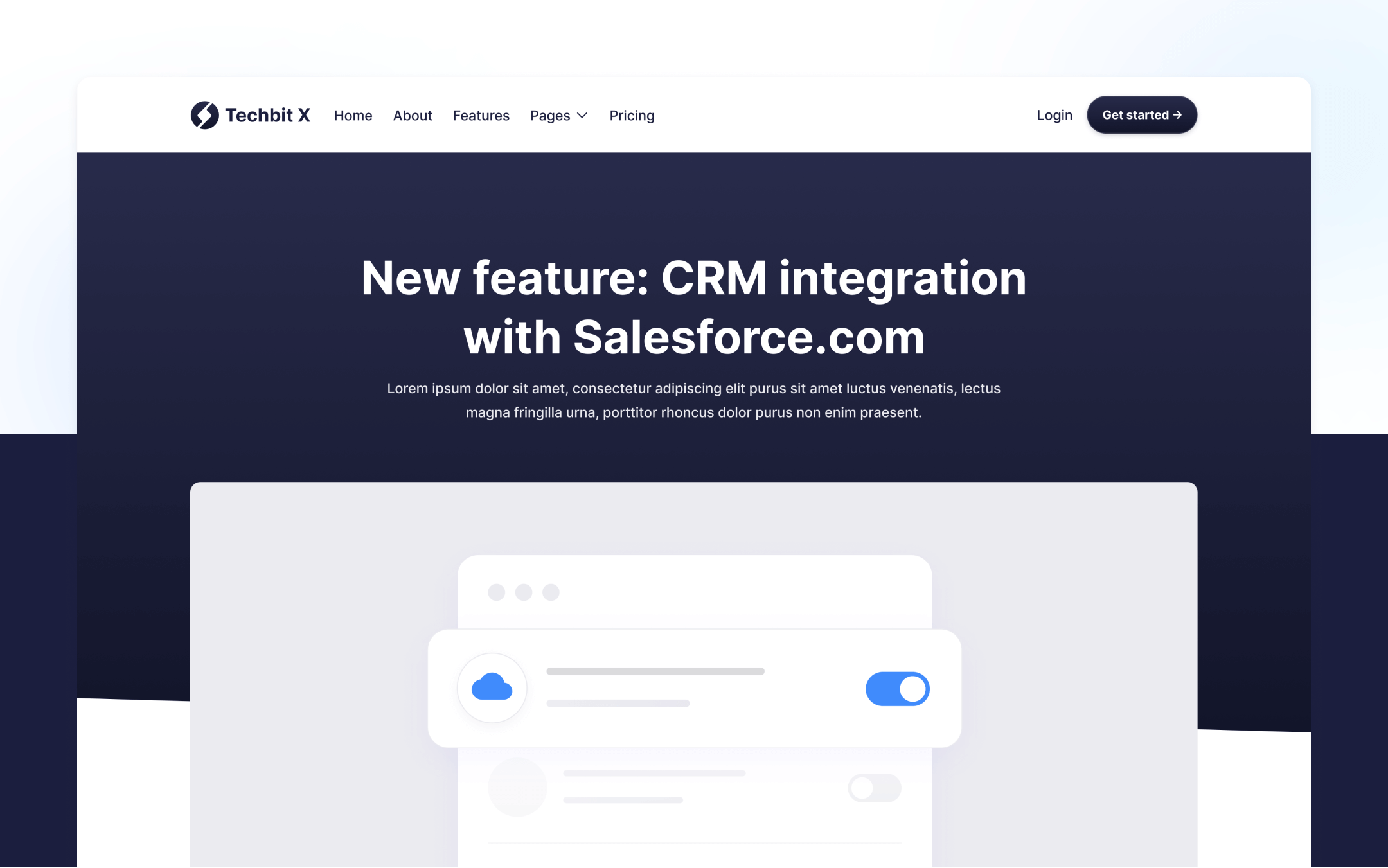 Enterprise SaaS Webflow Template - Techbit X | BRIX Templates