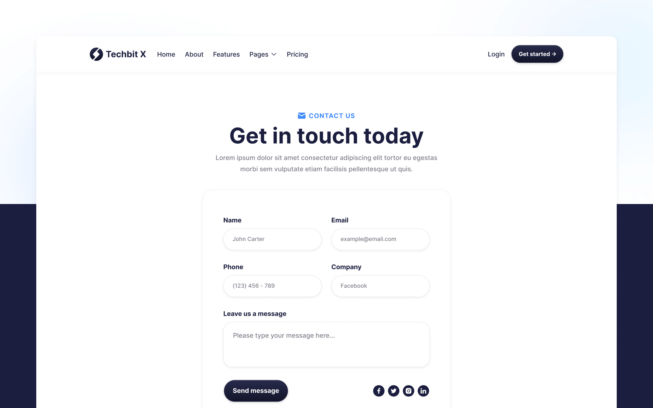 Enterprise SaaS Webflow Template - Techbit X | BRIX Templates