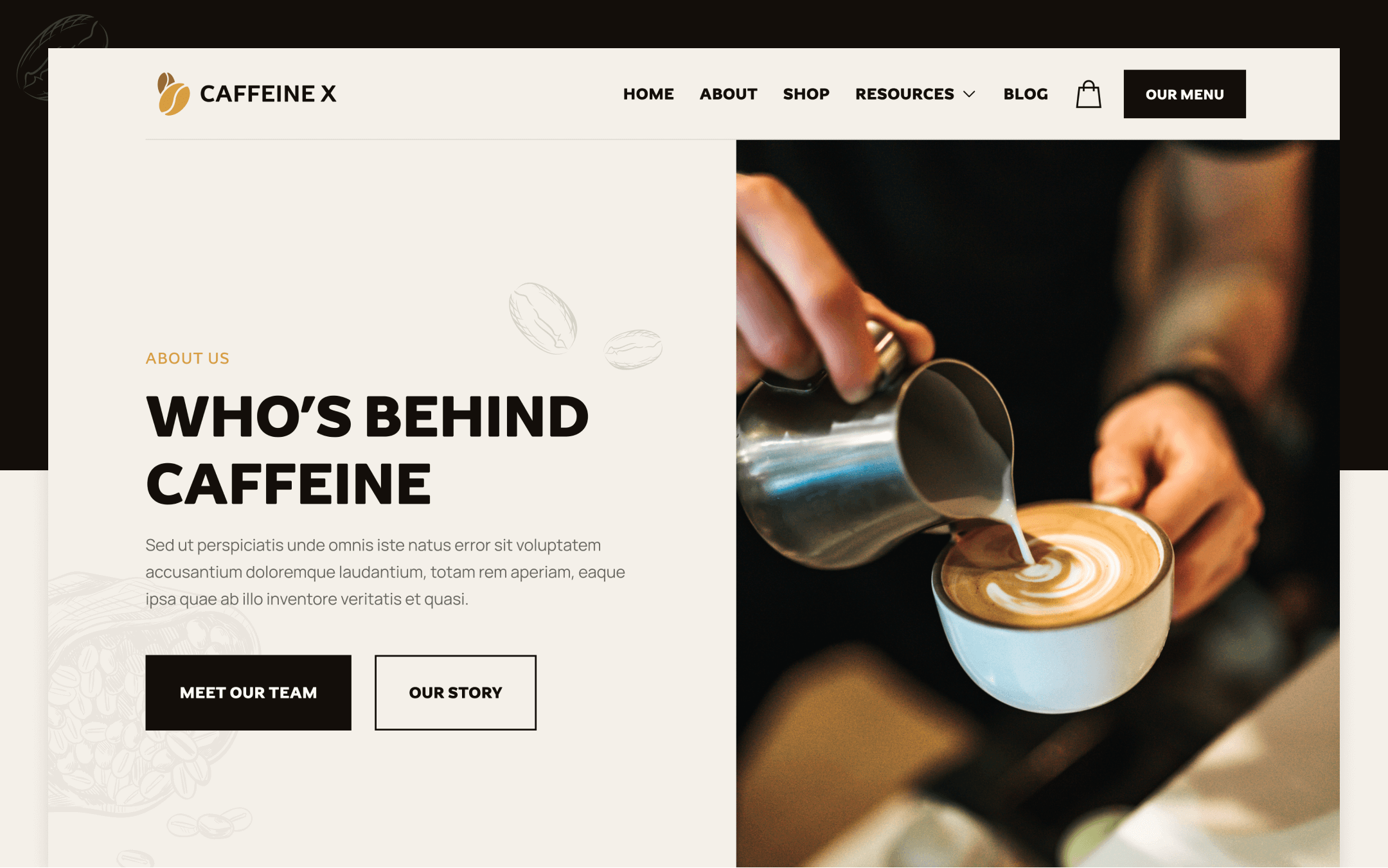 Coffee Shop Webflow Template - Caffeine X | BRIX Templates