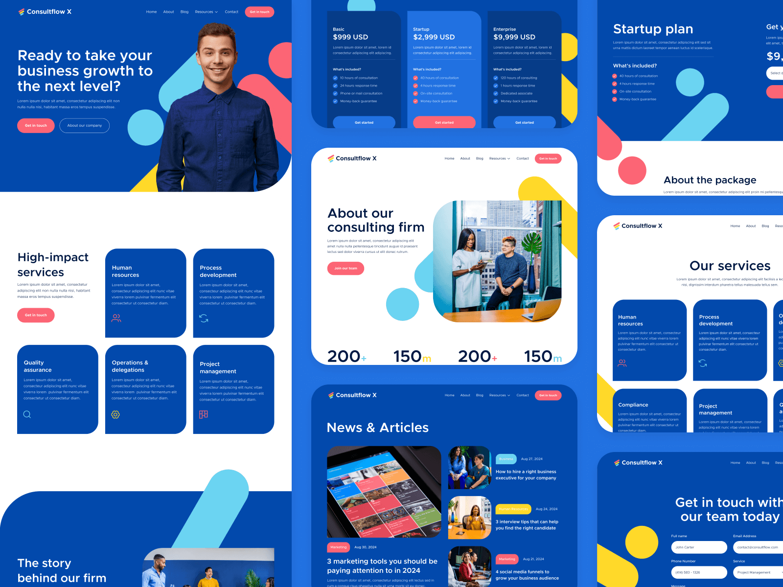 Corporate Webflow Template - Consultflow X | BRIX Templates