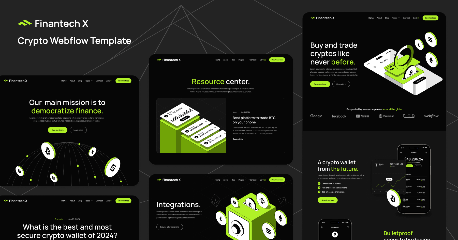 Fintech Webflow Template - Finantech X | BRIX Templates