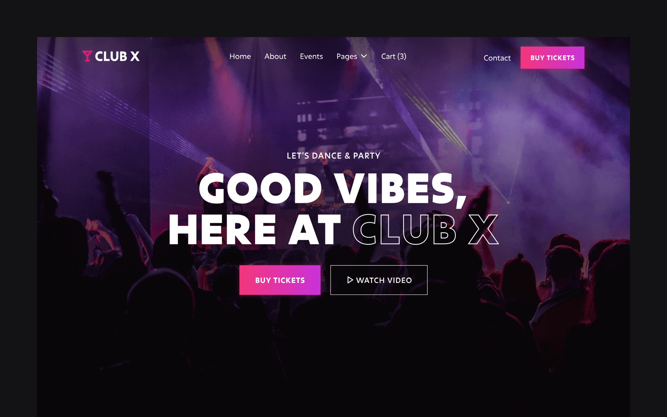 Night Club Webflow Template - Club X | BRIX Templates