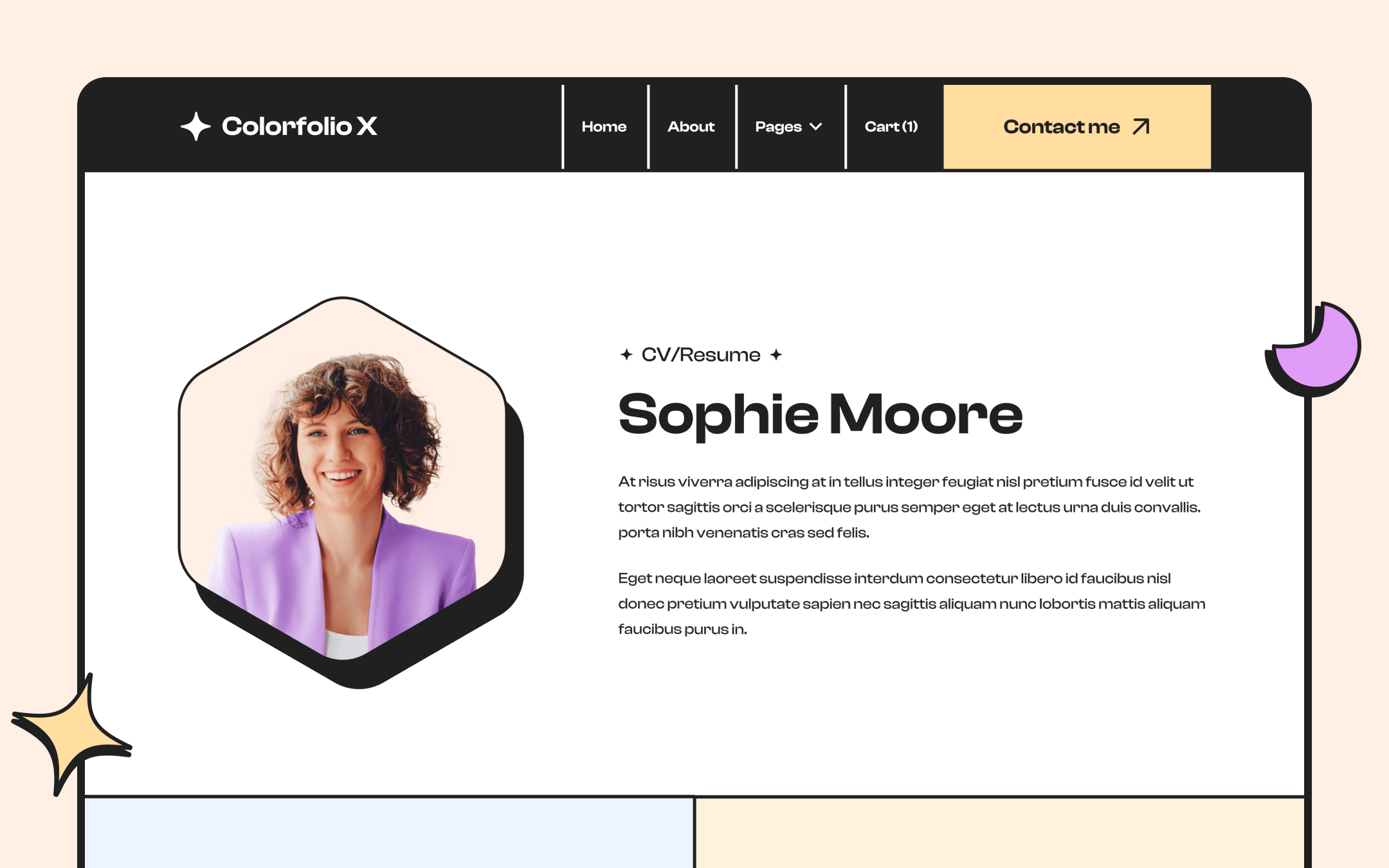 Designer Portfolio Webflow Template - Colorfolio X | BRIX Templates