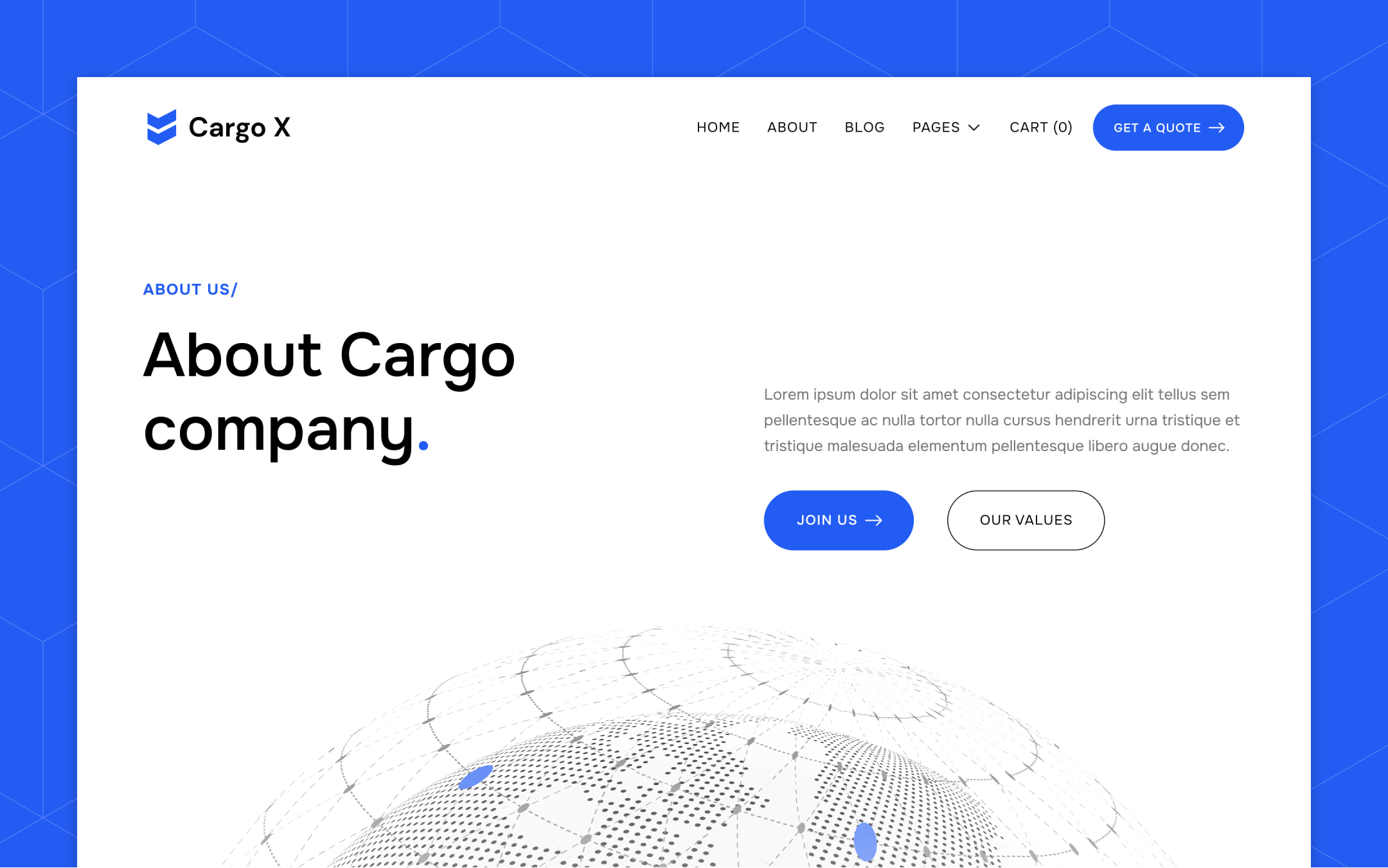 Logistics Webflow Template - Cargo X | BRIX Templates