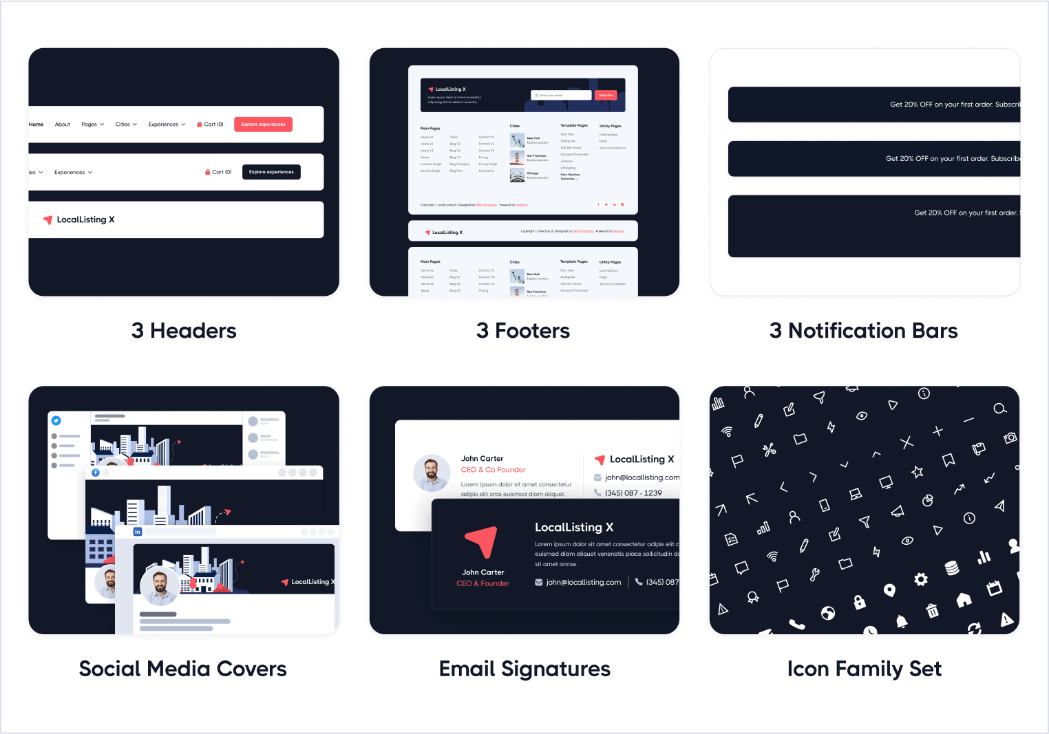 Directory Webflow Template - LocalListing X | BRIX Templates