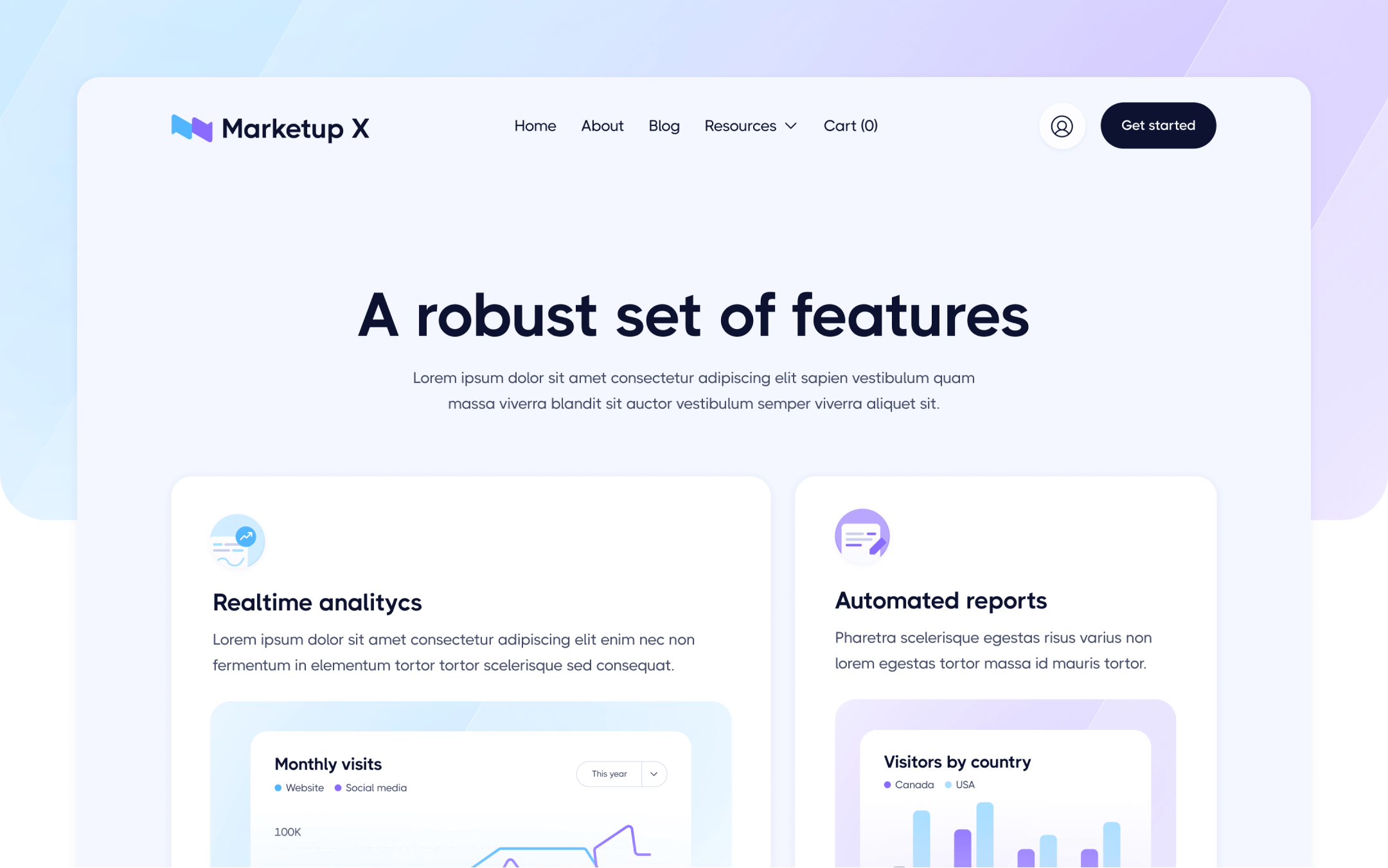 SaaS And Technology Webflow Template - Marketup X | BRIX Templates