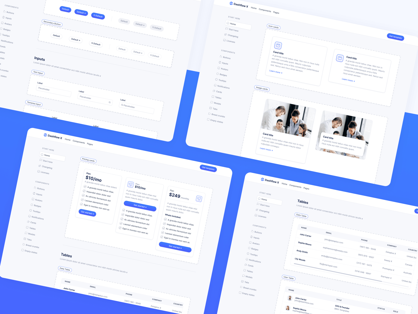 UI Kit Webflow Template - Dashflow X | BRIX Templates