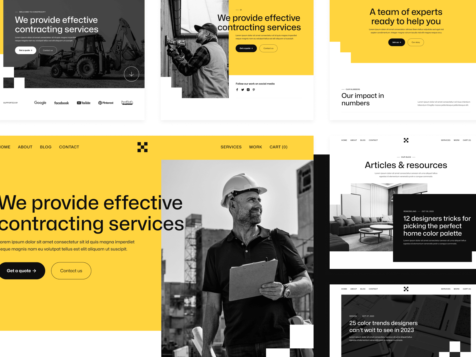 Construction & Contractors Webflow Template - Constructify X | BRIX ...