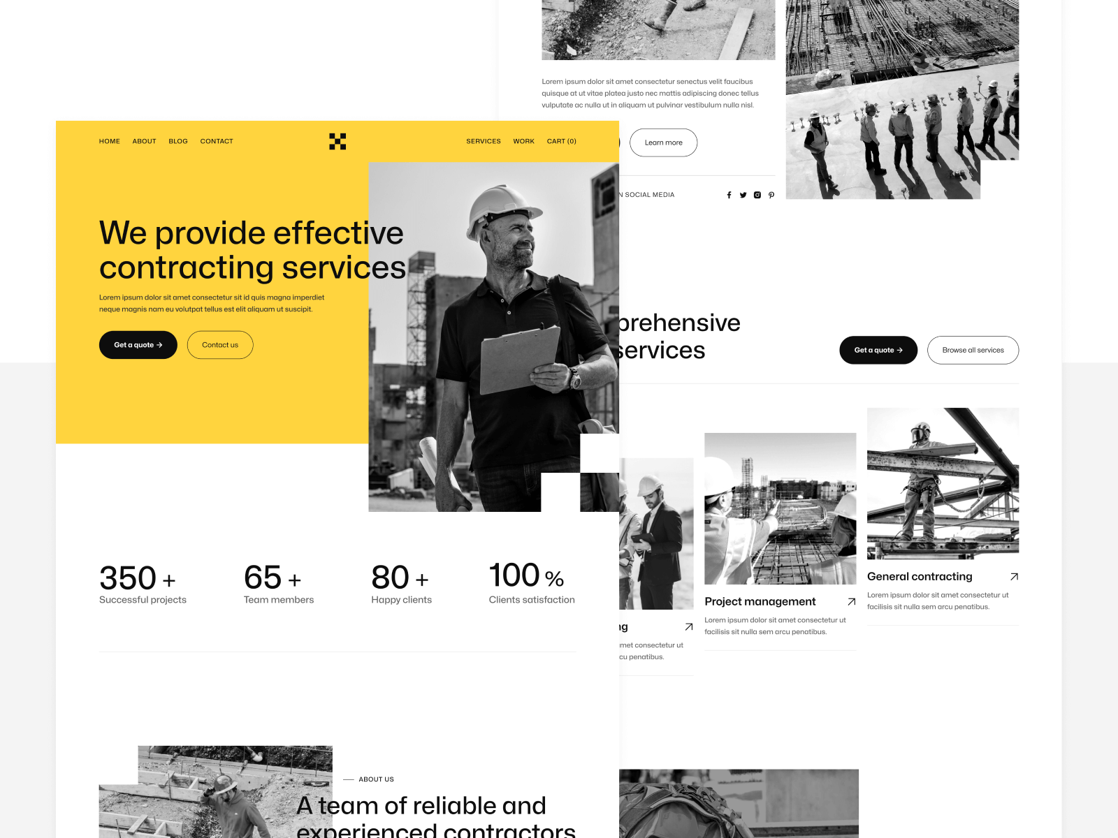 Construction & Contractors Webflow Template - Constructify X | BRIX ...