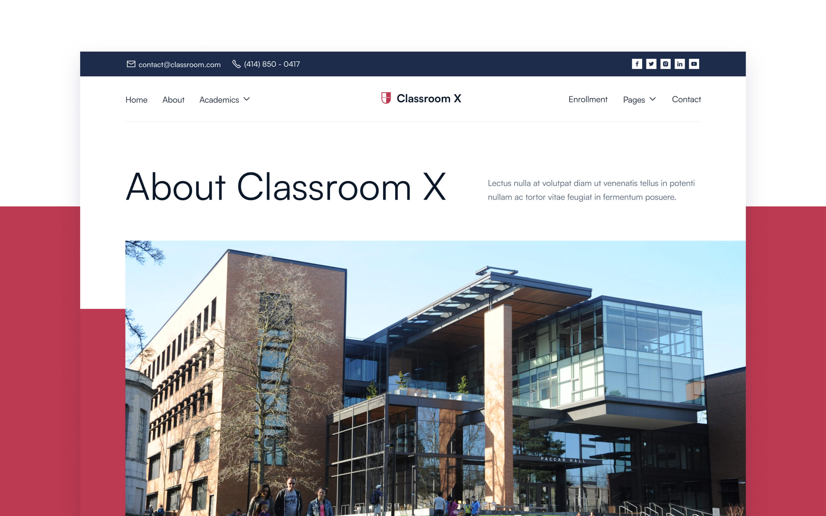University Webflow Template - Classroom X | BRIX Templates