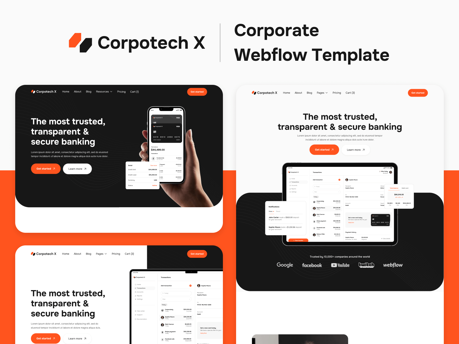 Corporation Webflow Template - Corpotech X | BRIX Templates