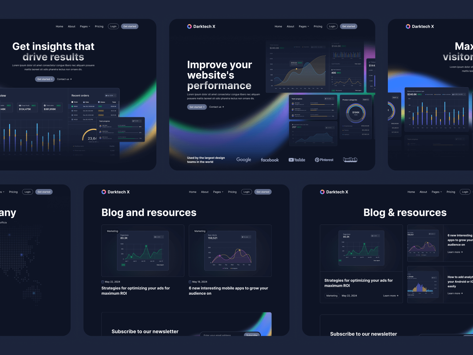 Dark Mode Webflow Template - Darktech X | BRIX Templates