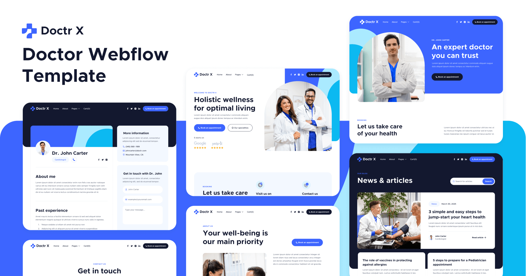 Doctor Webflow Template - Doctr X | BRIX Templates