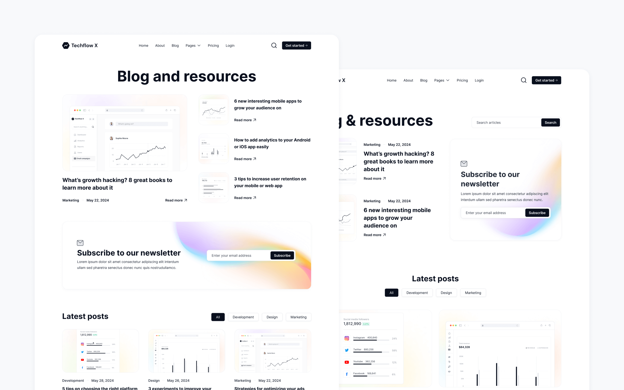 Multi-Layout Tech Webflow Template - TechFlow X | BRIX Templates