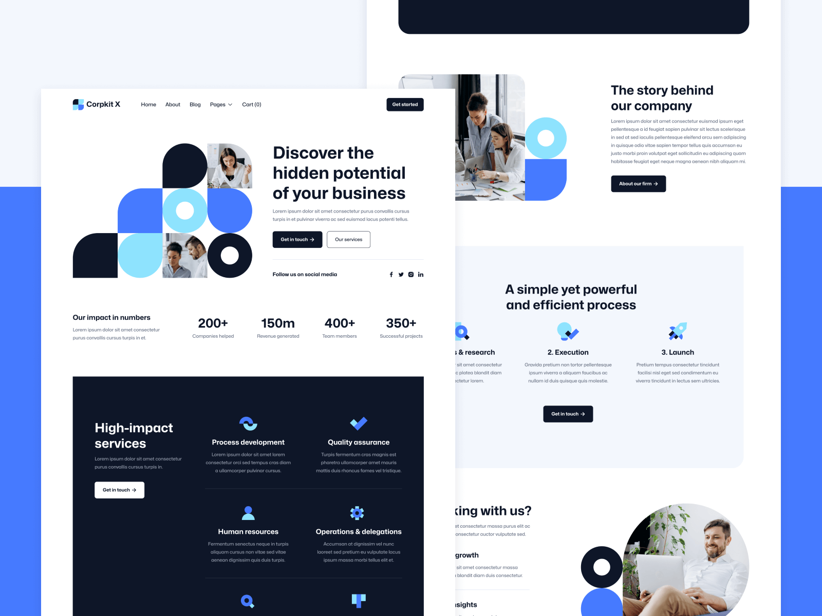 Consulting Company Webflow Template - Corpkit X | BRIX Templates