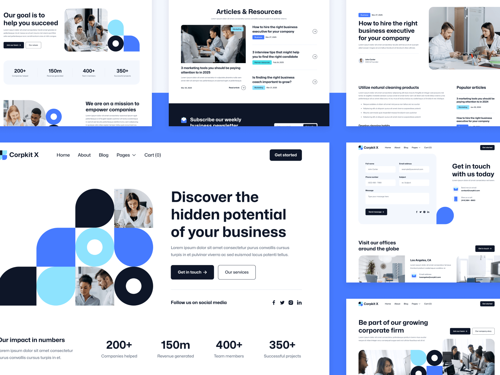 Consulting Company Webflow Template - Corpkit X | BRIX Templates