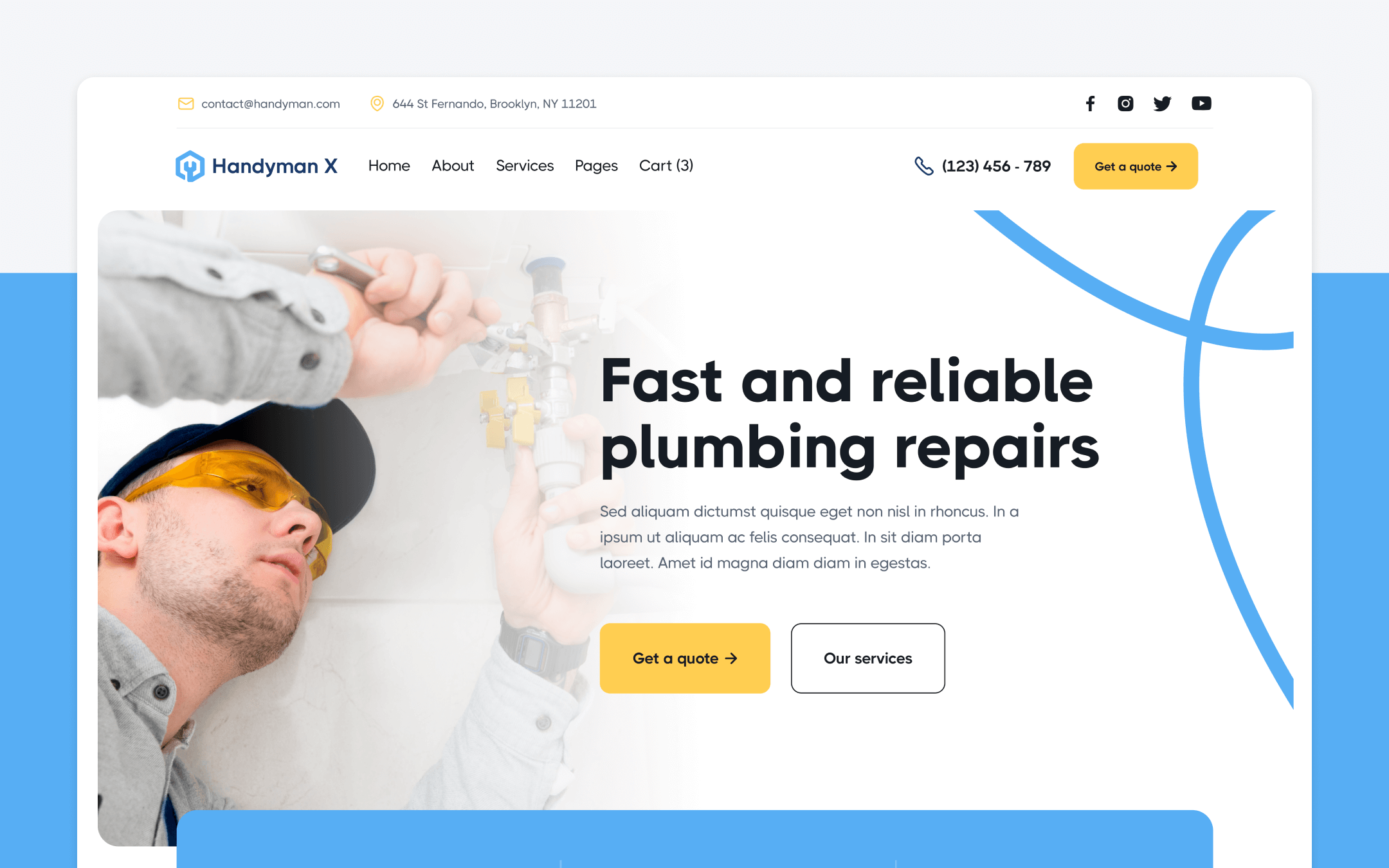 Handyman Webflow Template - Handyman X | BRIX Templates