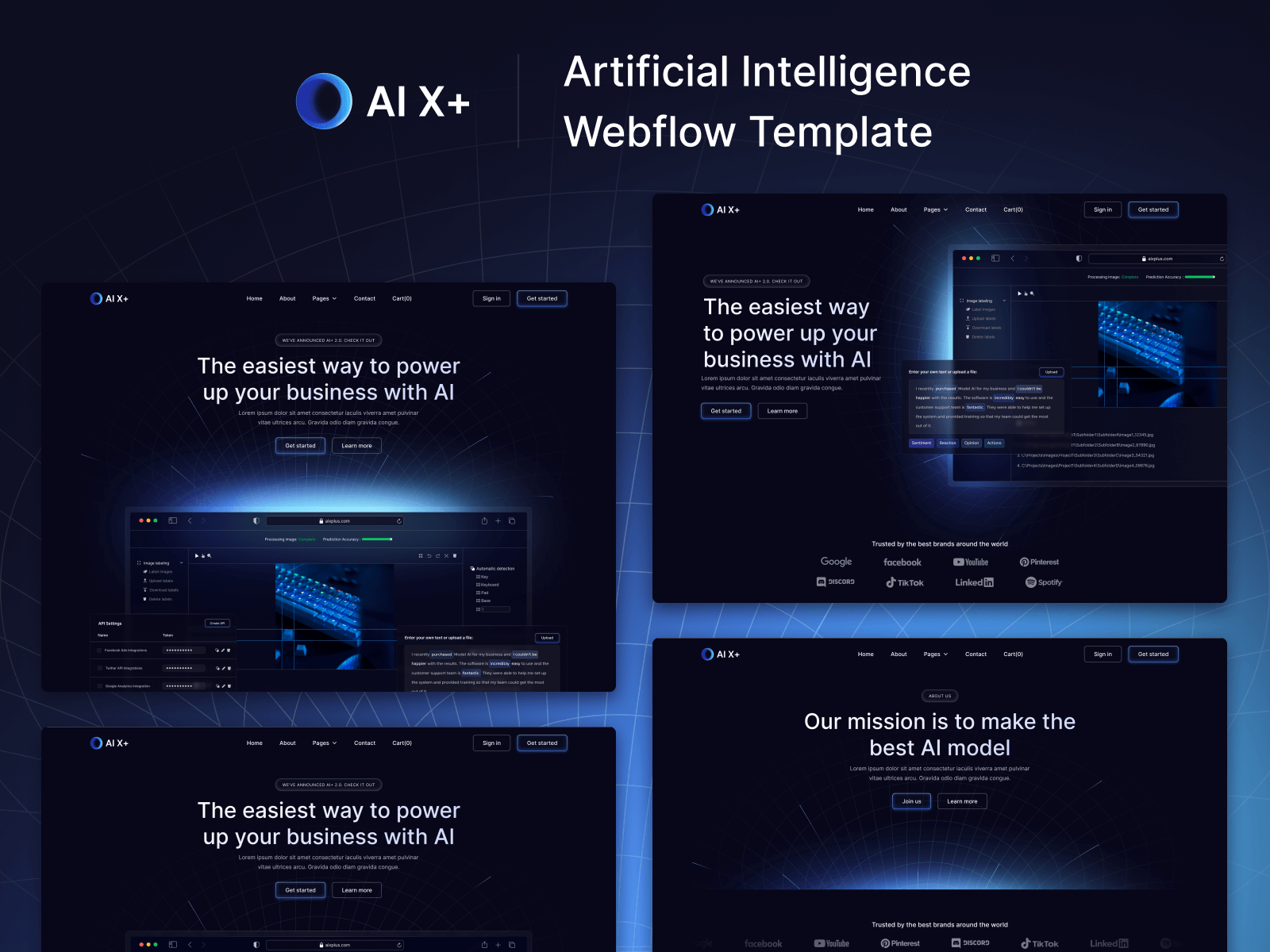 AI Webflow Template - AI X+ | BRIX Templates