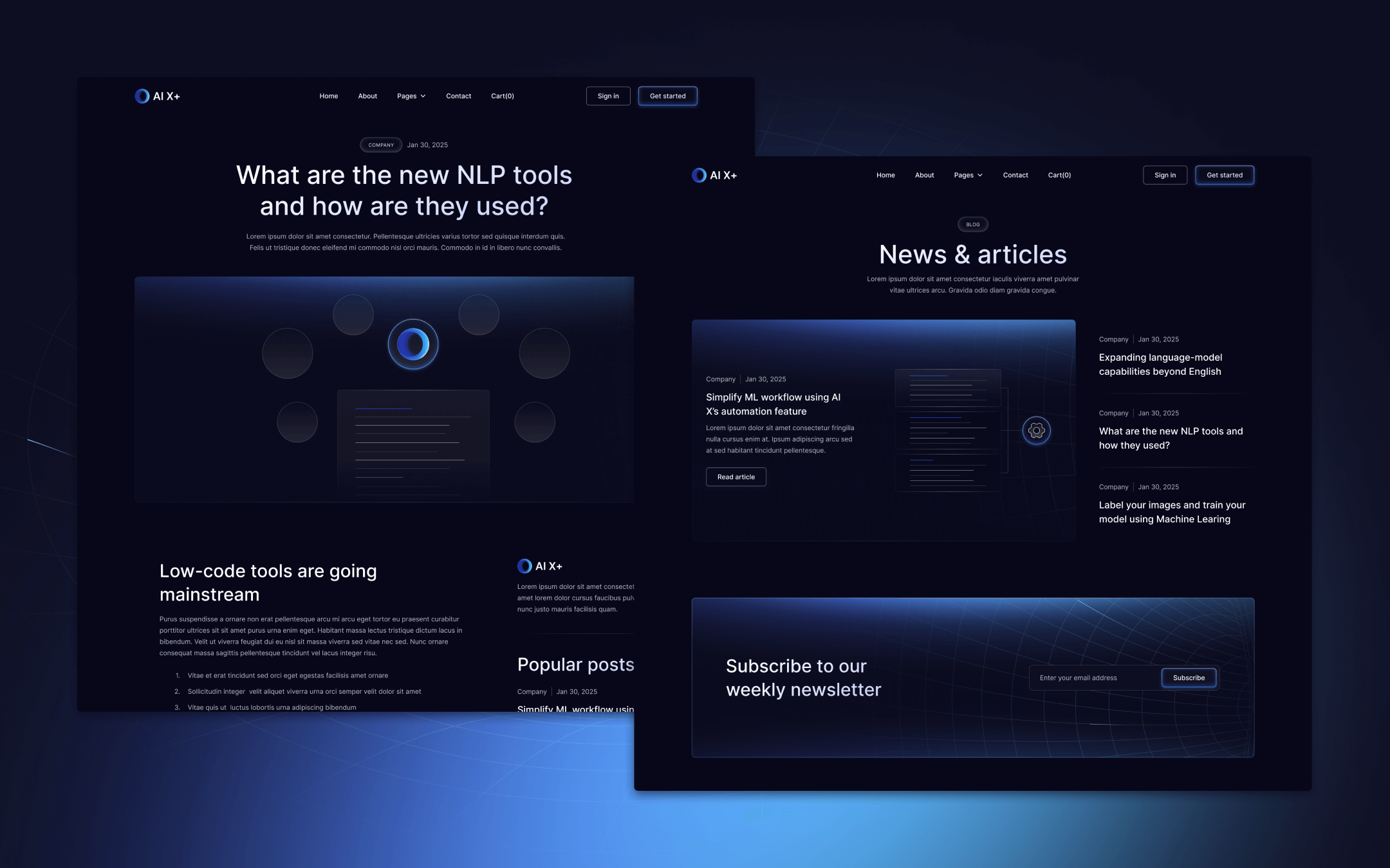 AI Webflow Template - AI X+ | BRIX Templates