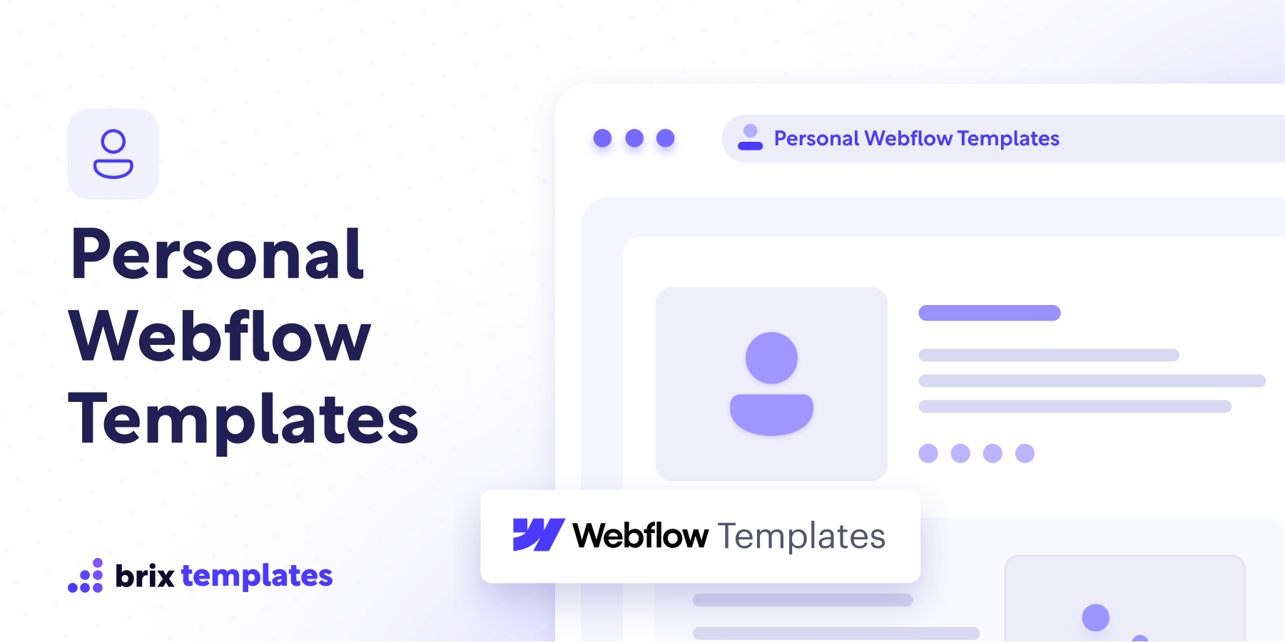 26+ Personal Webflow Templates | BRIX Templates
