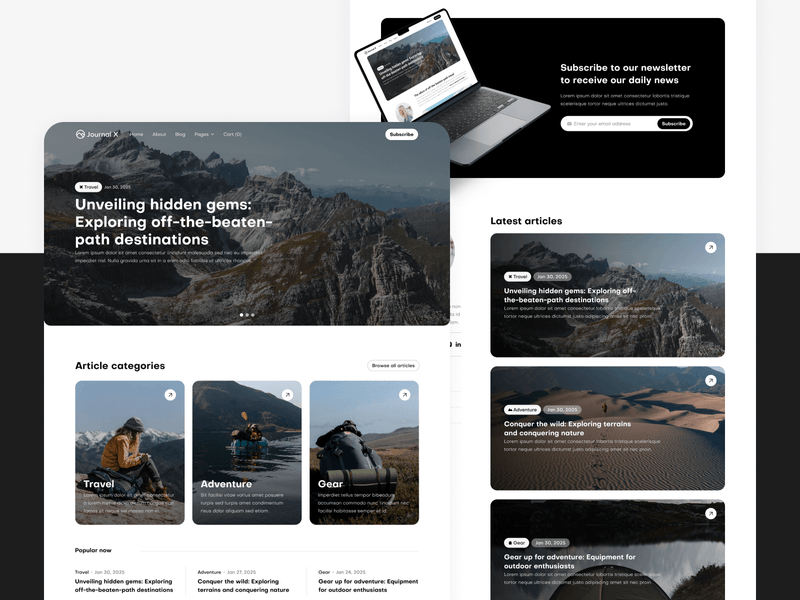 Design Portfolio Webflow Template - Designer | BRIX Templates
