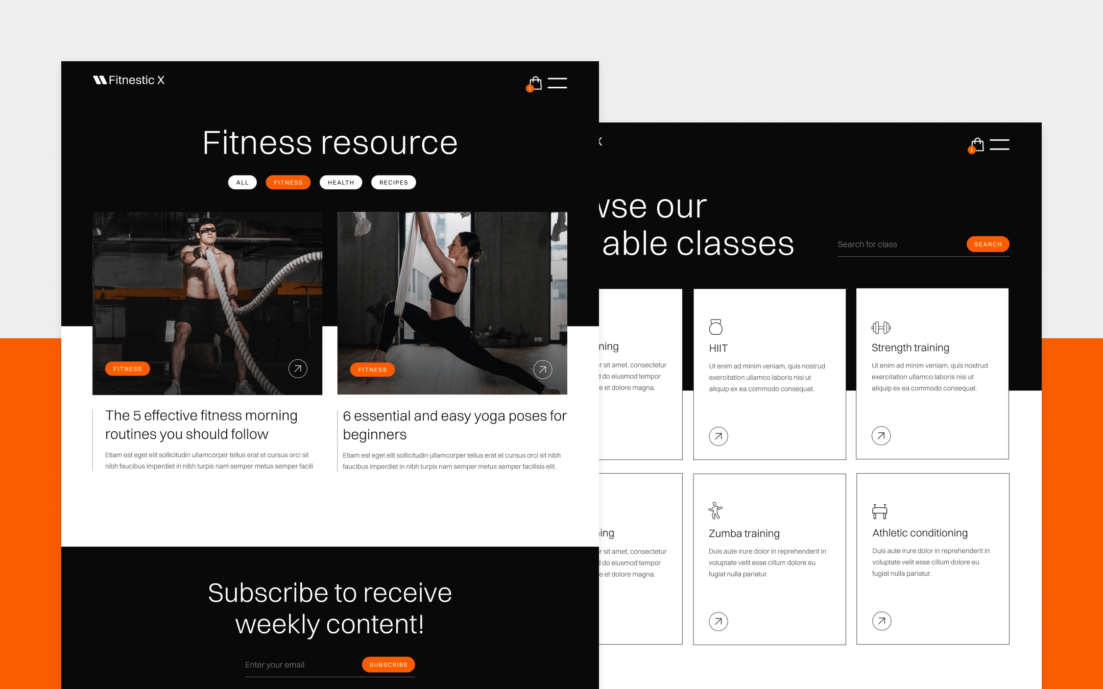 Modern Fitness Webflow Template - Fitnestic X | BRIX Templates