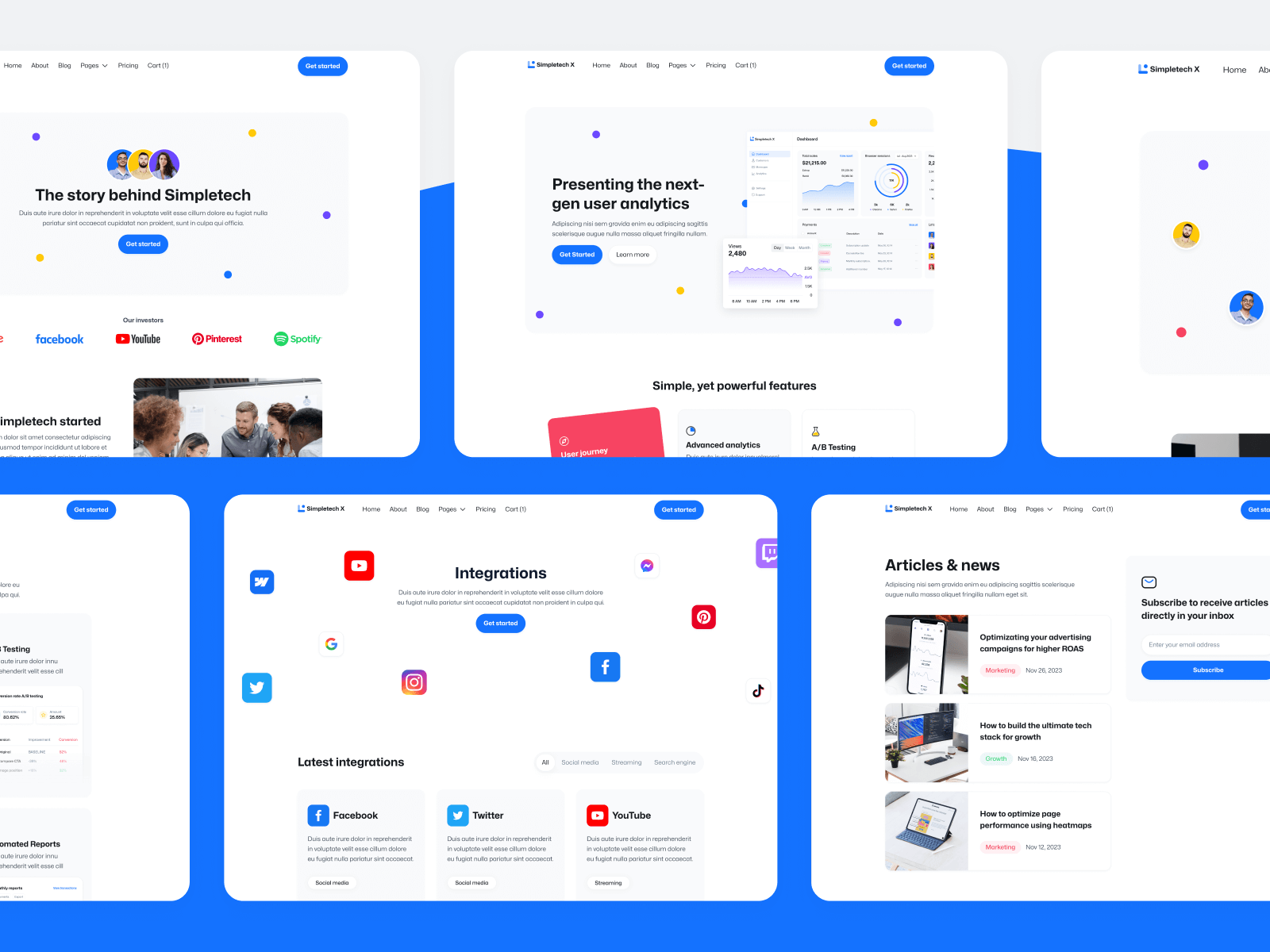 Technology SaaS Webflow Template - Simpletech X | BRIX Templates