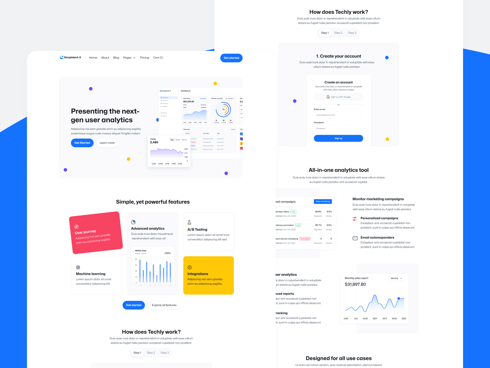 Technology SaaS Webflow Template - Simpletech X | BRIX Templates