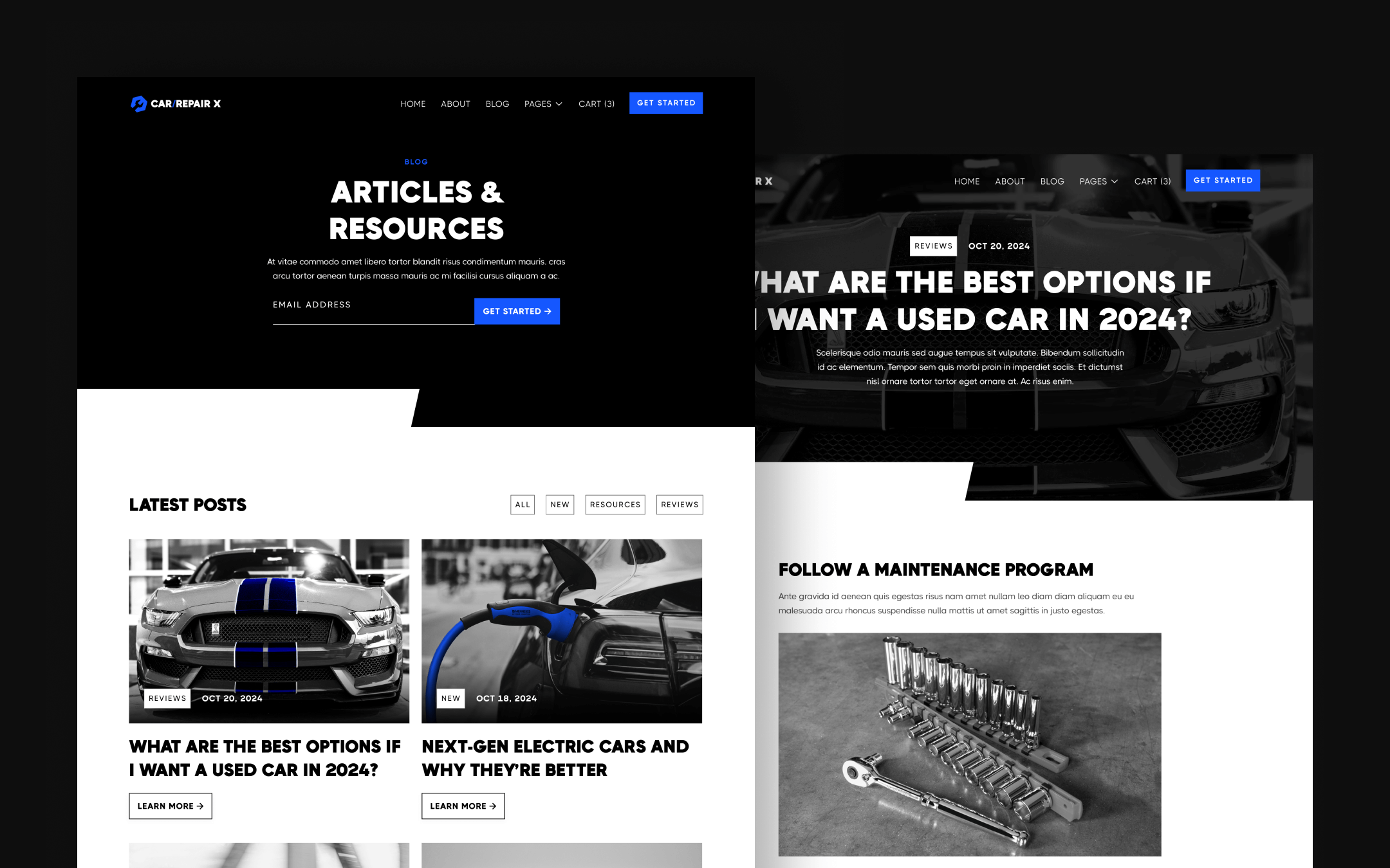 Automative Repair Webflow Template - CarRepair X | BRIX Templates