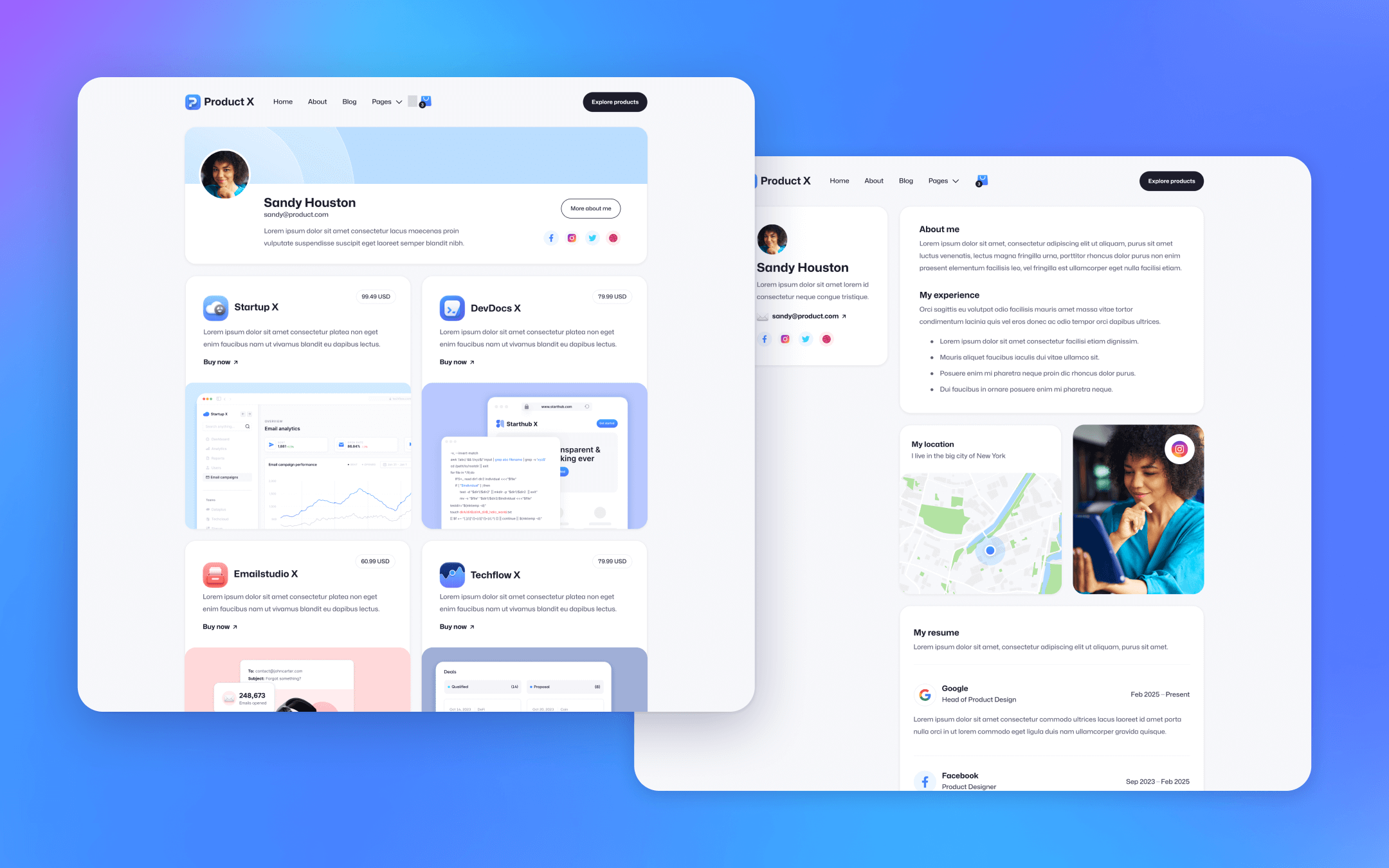 Digital Store Webflow Template - Product X | BRIX Templates