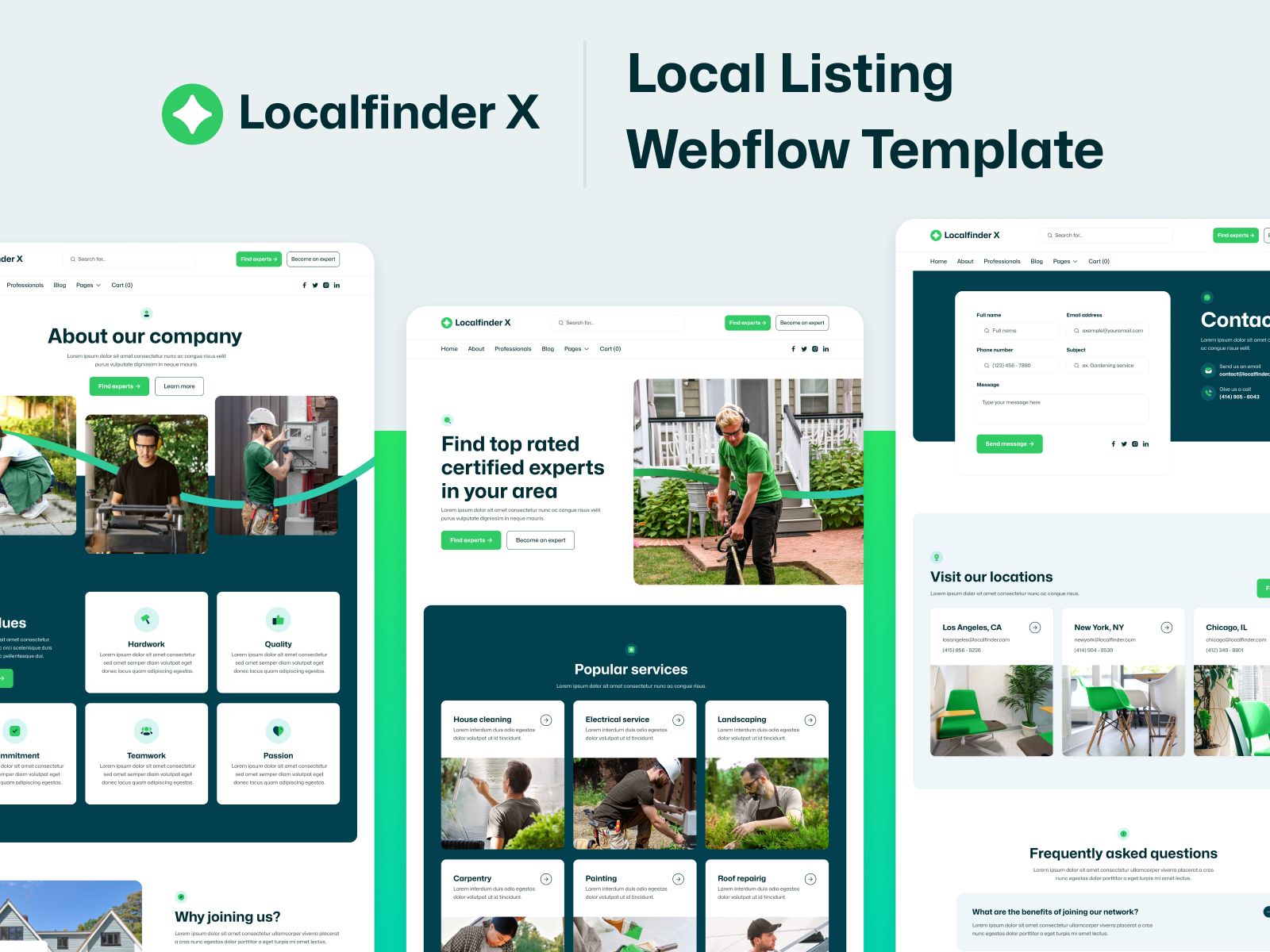 Local Listing Webflow Template - LocalFinder X | BRIX Templates