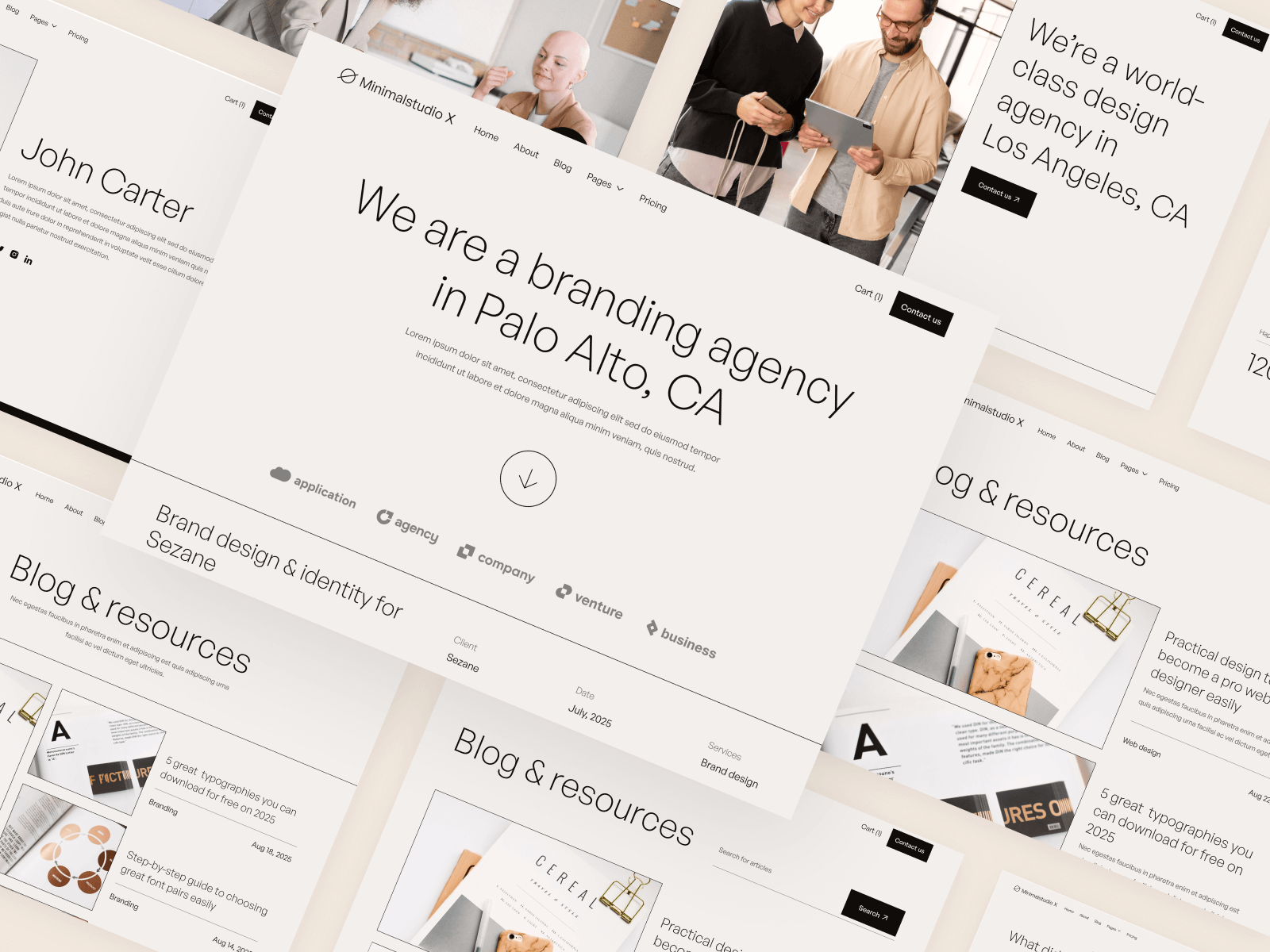 Minimal Agency Webflow Template