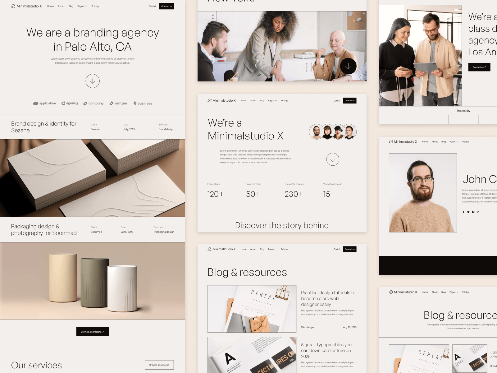 Minimal Agency Webflow Template