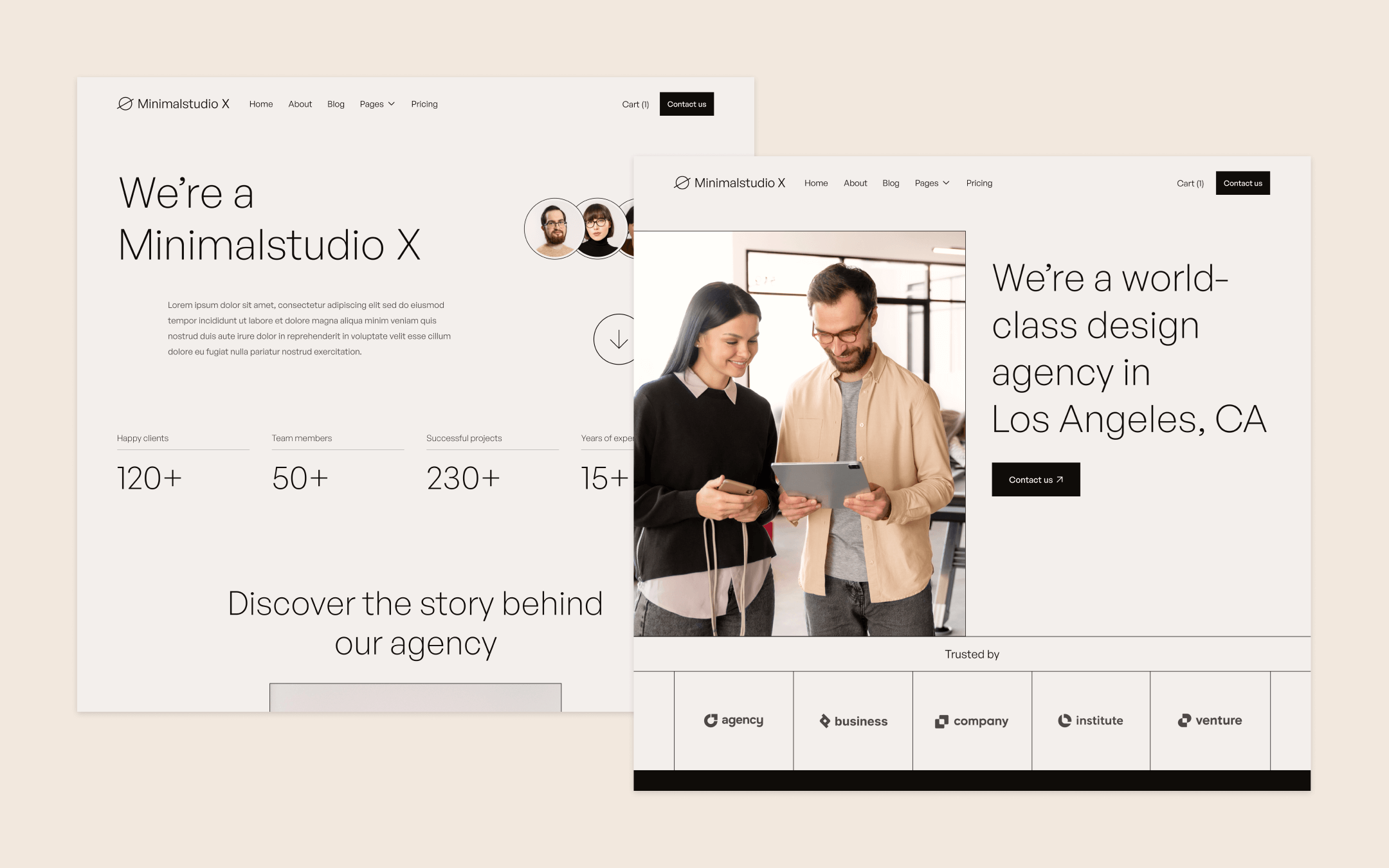 Minimal Agency Webflow Template