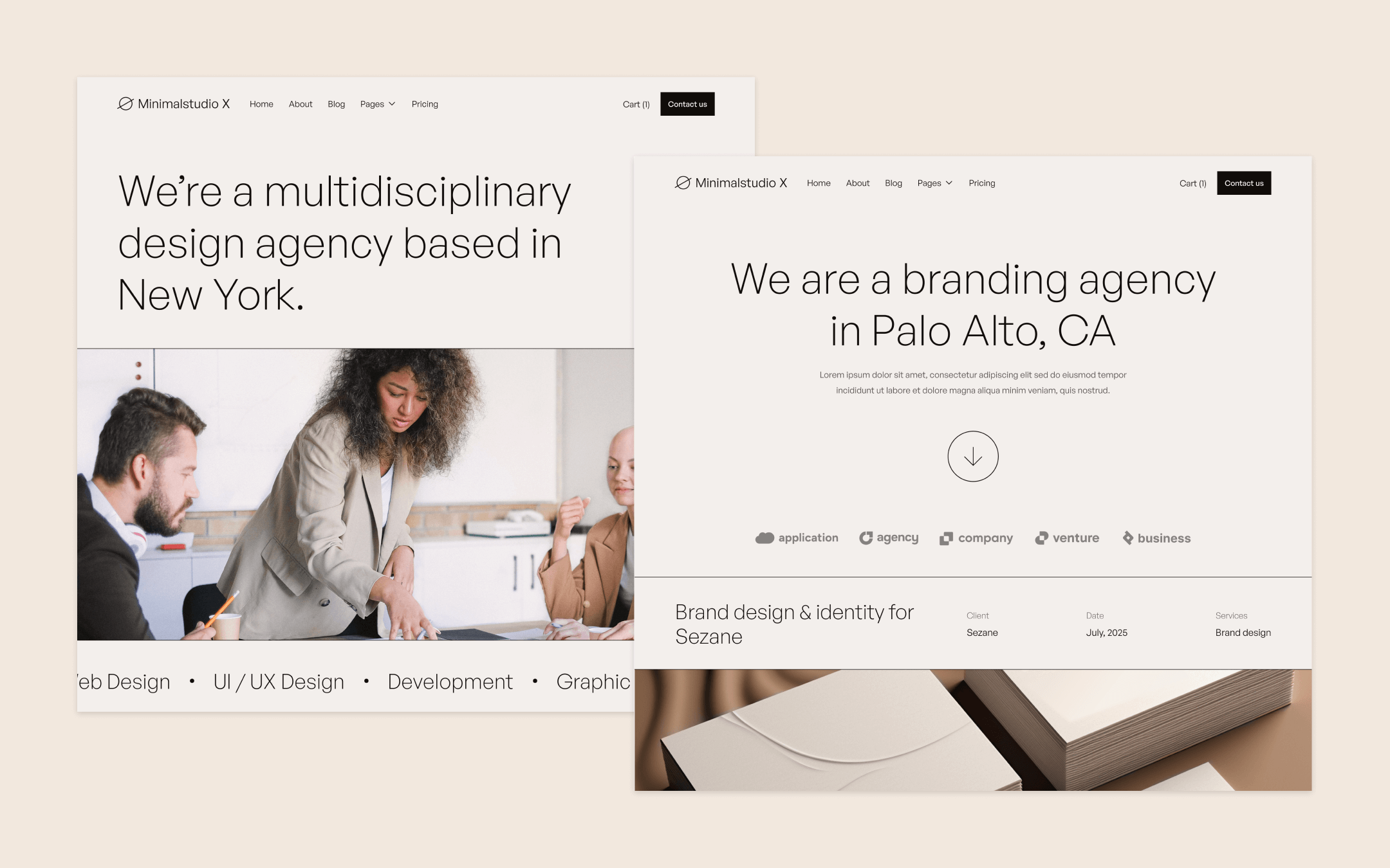 Minimal Agency Webflow Template