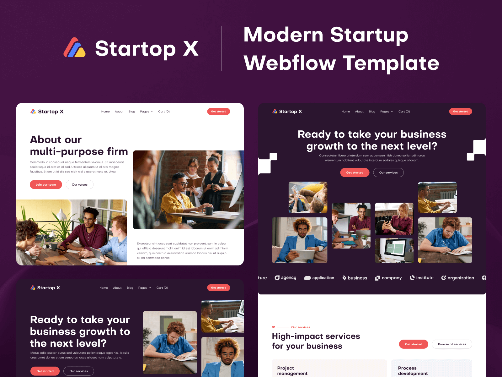 Startop X - Webflow Ecommerce Website Template