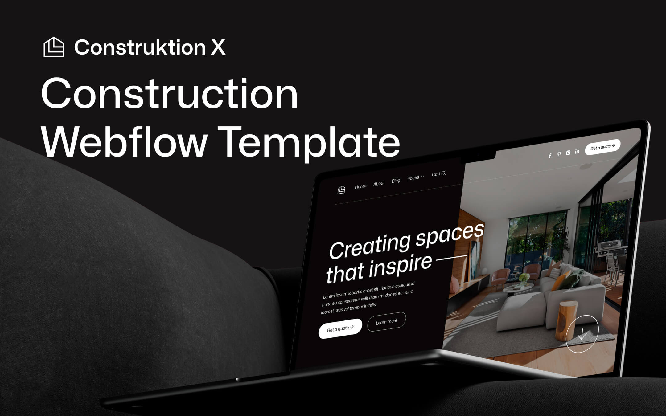 Construktion X - Webflow Ecommerce Website Template