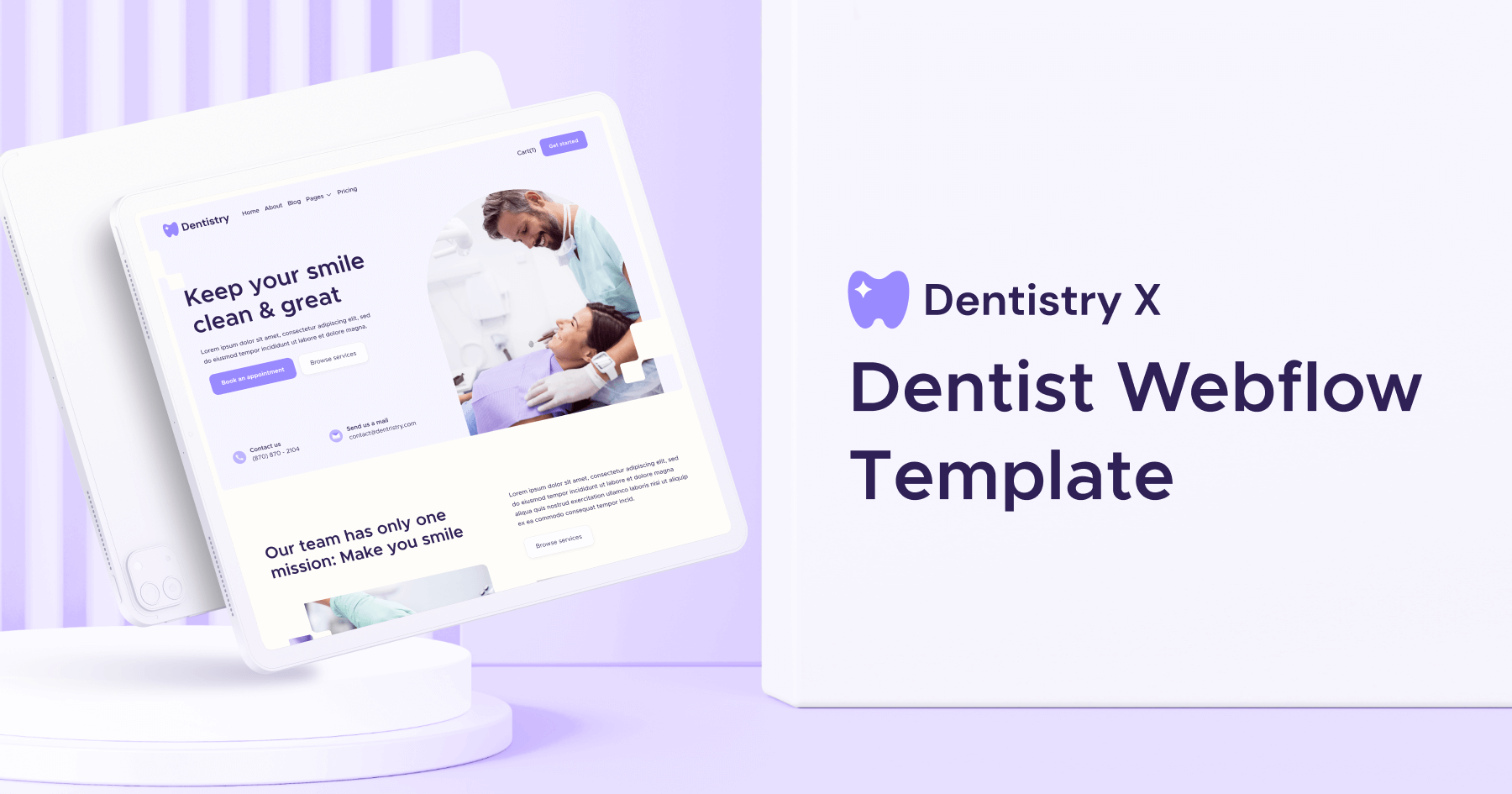 DentalCare X - Webflow Ecommerce Website Template