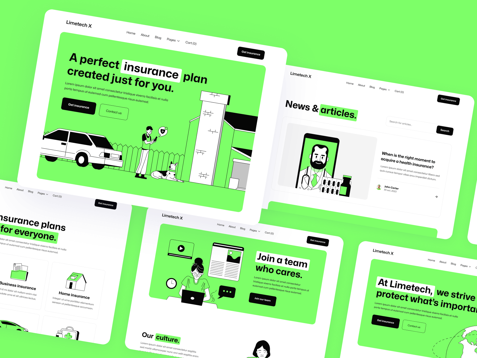 Limetech X - Webflow Ecommerce Website Template