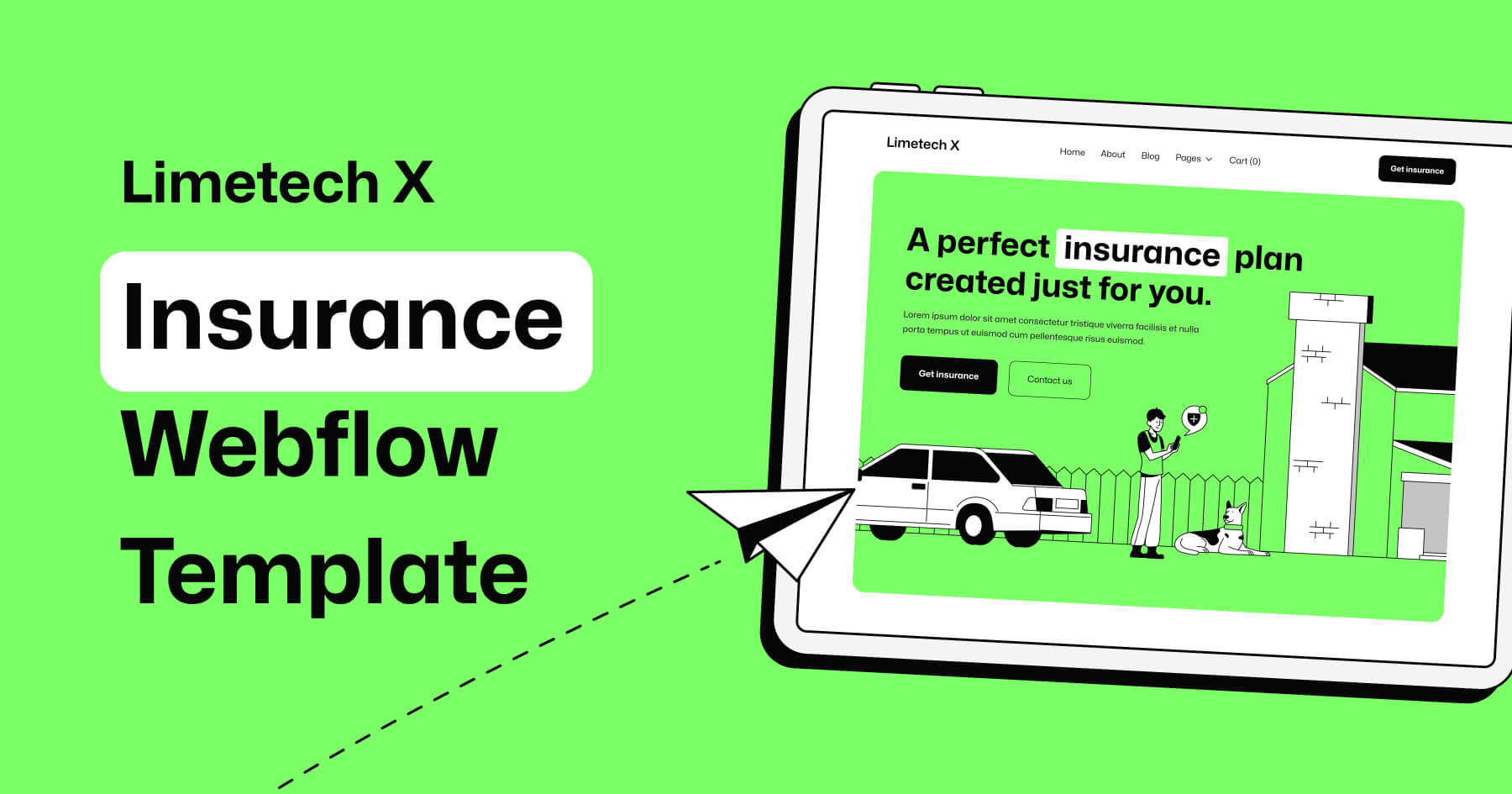 Limetech X - Webflow Ecommerce Website Template