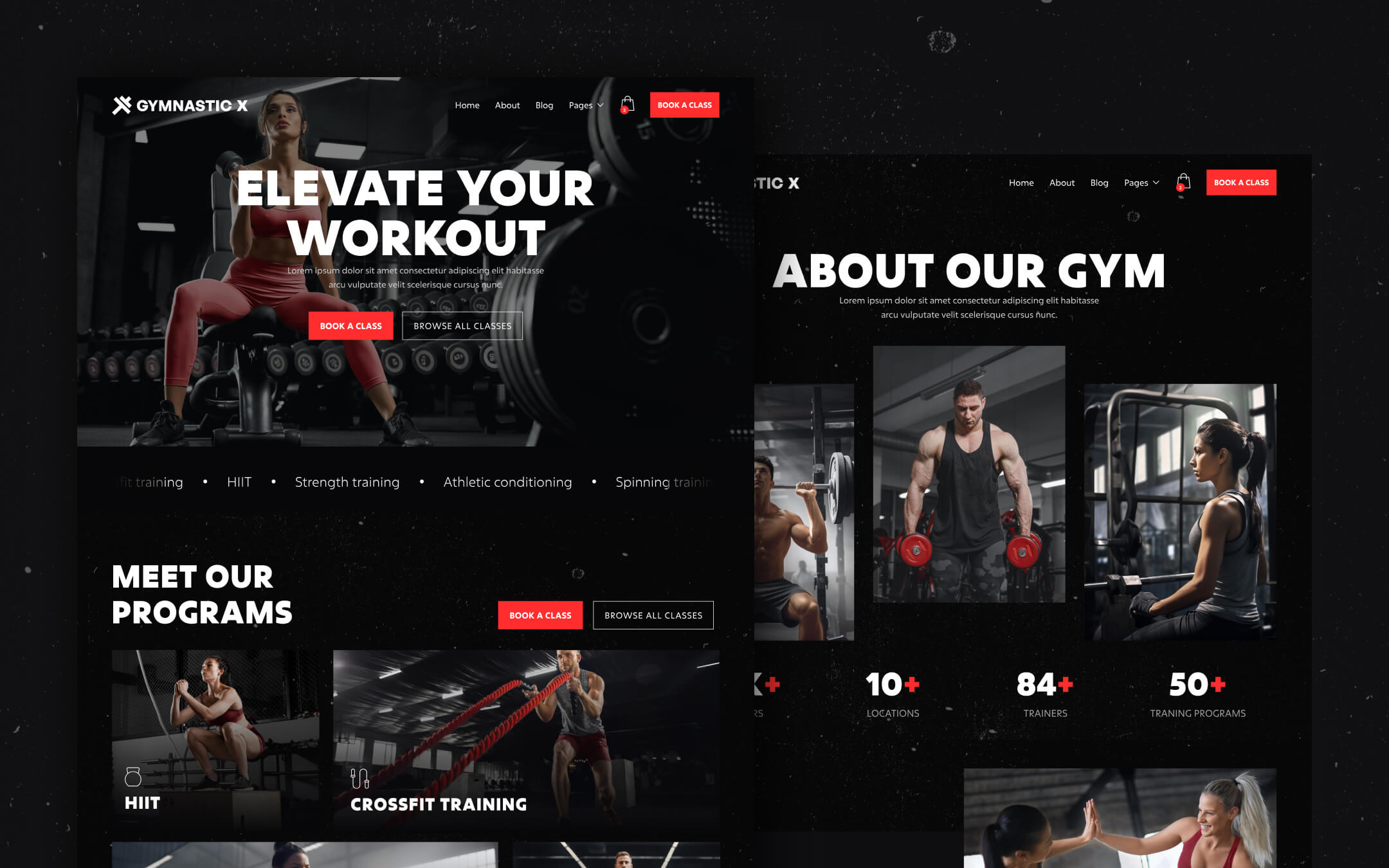 Modern Gym Webflow Template - Gymnastic X | BRIX Templates